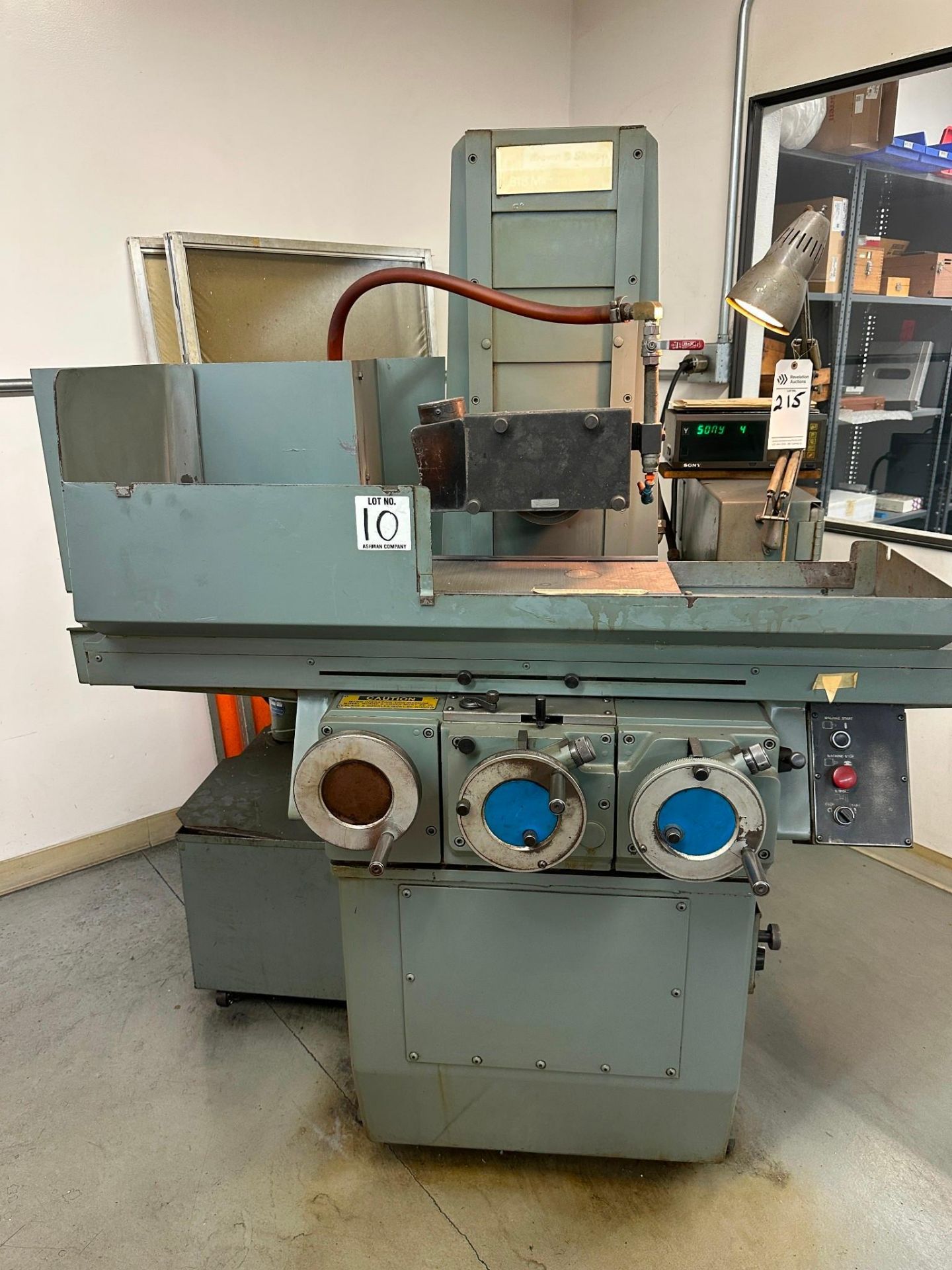 BROWN AND SHARPE 818 MICROMASTER SURFACE GRINDER WITH SONY MAGNESCALE ...