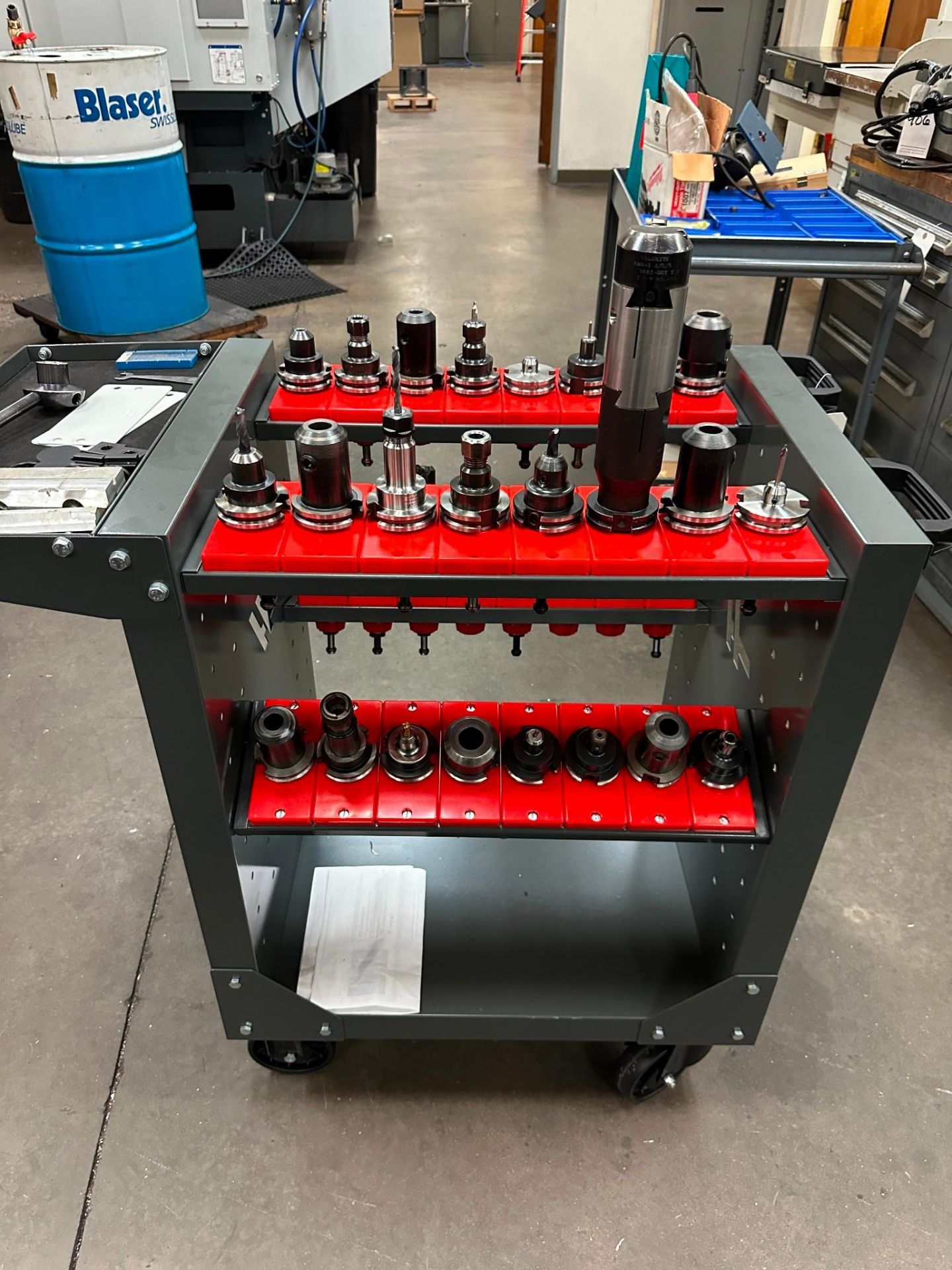 HAAS CAT40 MOBILE TOOL HOLDER CART WITH TOOLING