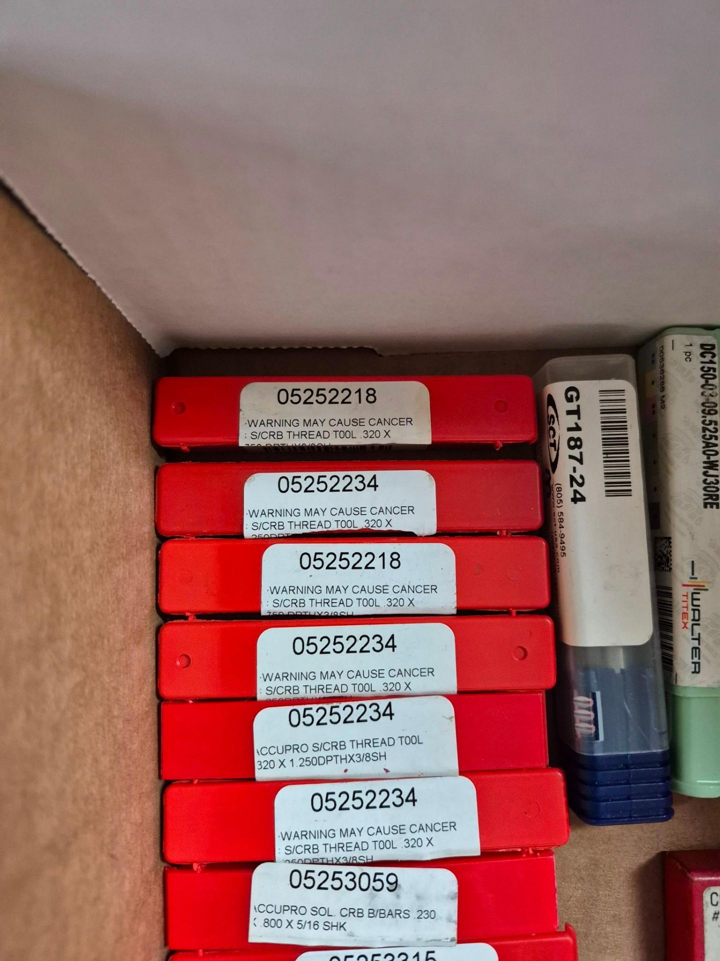 ASSORTED ACCUPRO SINGLE POINT THREADING TOOLS WITH KEO CUTTERS ...