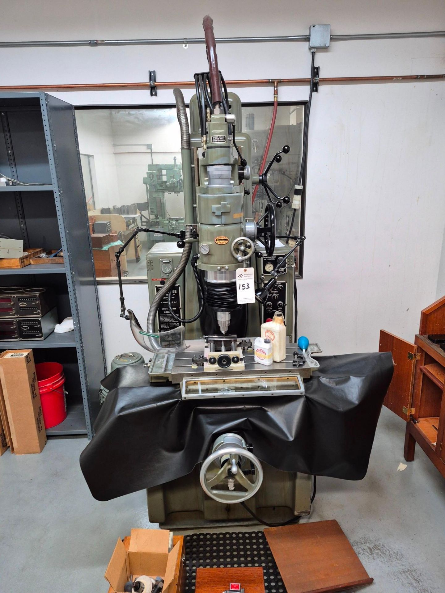 MOORE MODEL G18 JIG GRINDER, 175,000 RPM VHS GRINDING HEAD, TOOLING ...