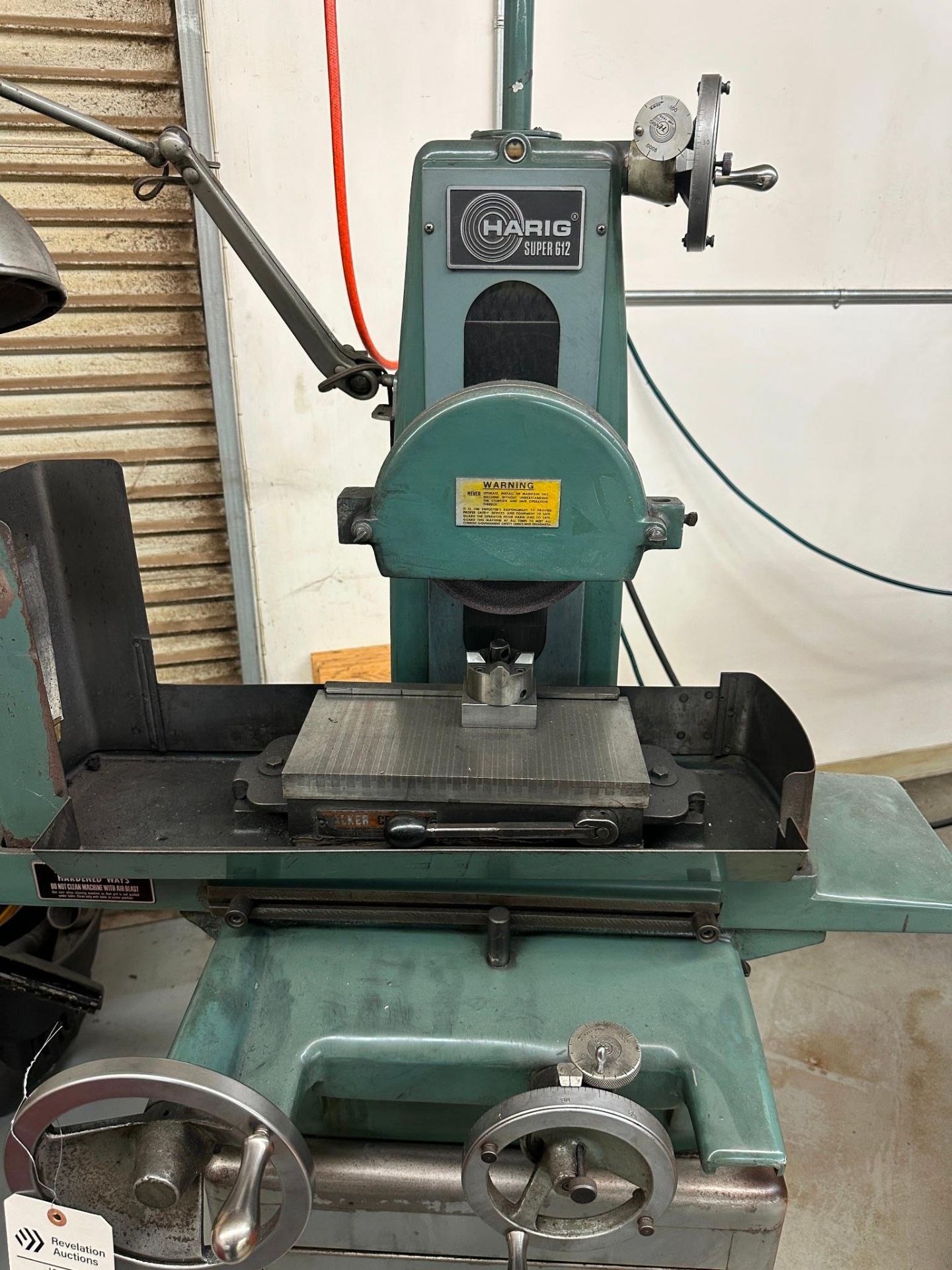 HARIG SUPER 612 6" X 12" SURFACE GRINDER WITH WALKER CERAMAX MAGNETIC ...