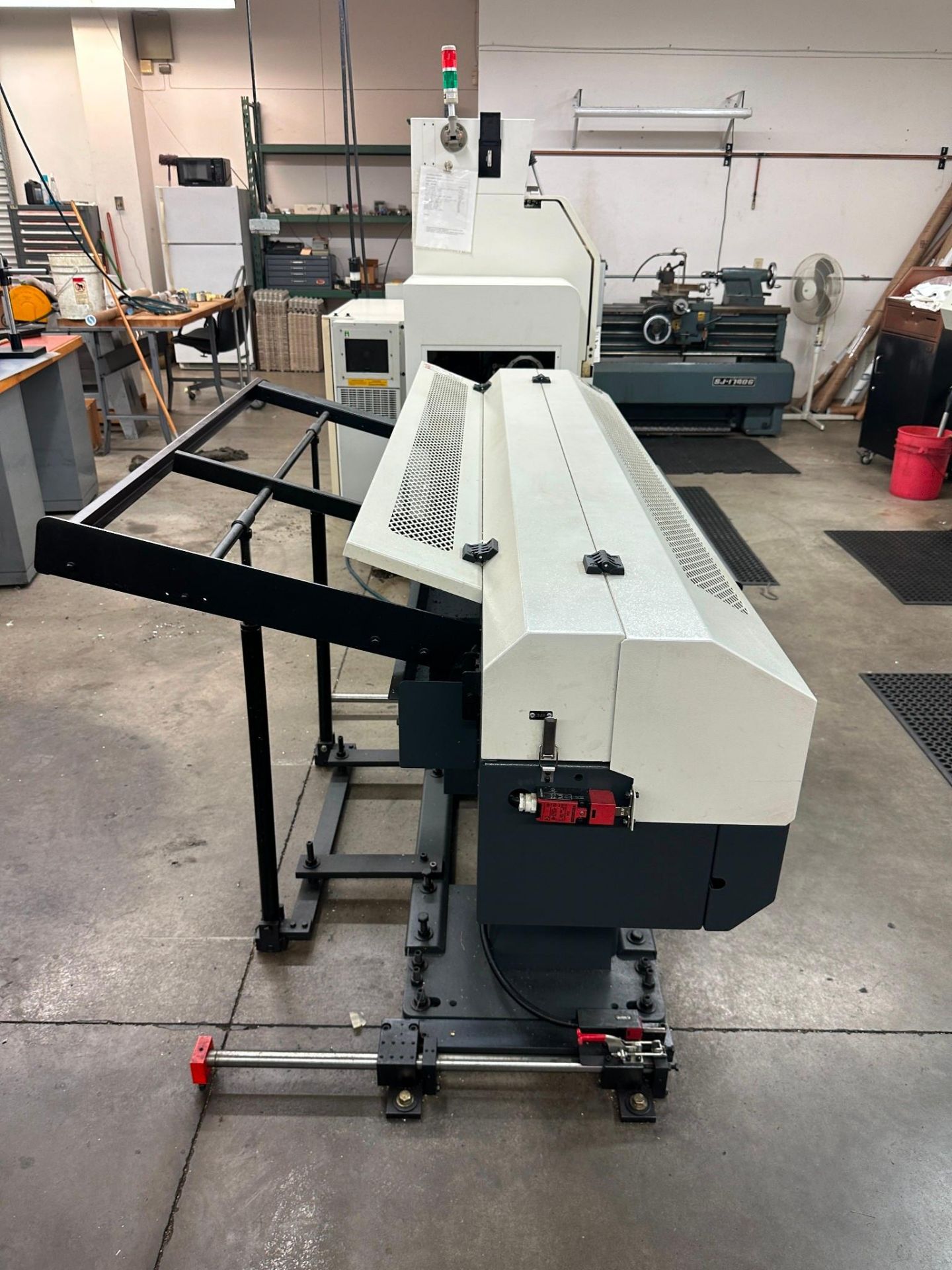CUBIC GTV-27 CNC GANG TOOL LATHE WITH FEDEK DH-65LS2 BAR FEEDER SN ...