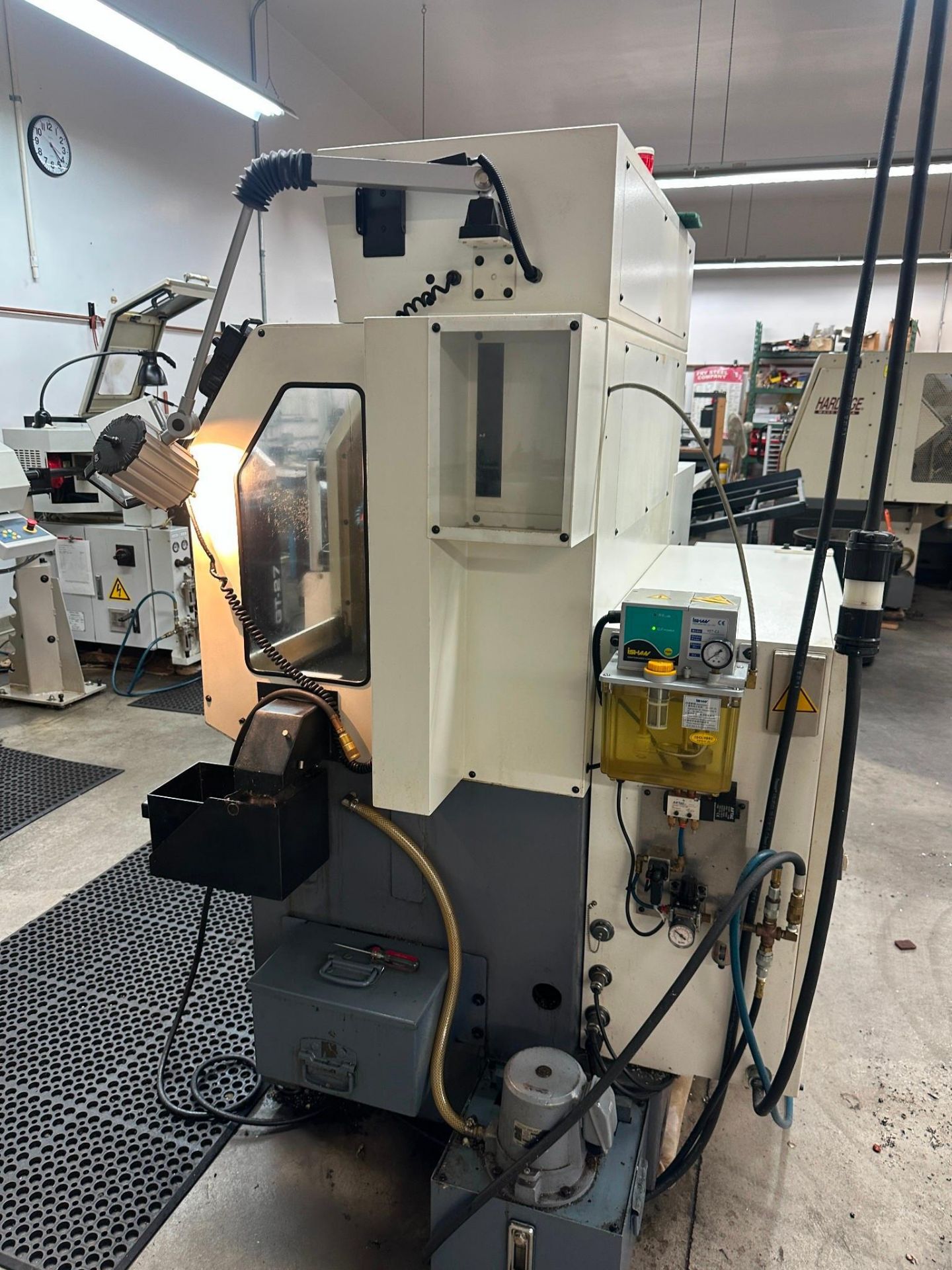 CUBIC GTV-27 CNC GANG TOOL LATHE WITH FEDEK DH-65LS2 BAR FEEDER SN ...
