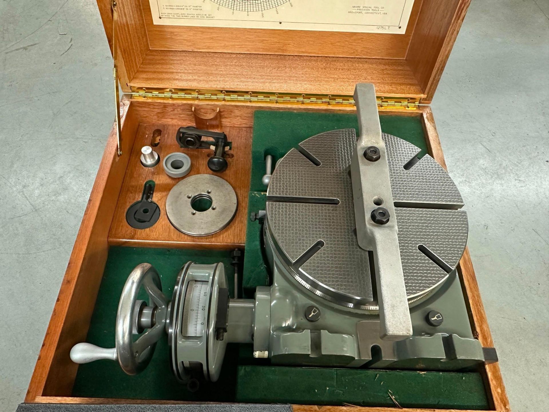 MOORE TOOLS ULTRA-PRECISE ROTARY TABLE LRT2669 TABLE DIAMETER: 10 7/8 ...