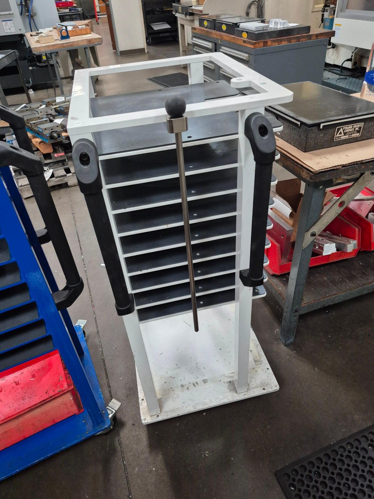 (2) MOBILE TOOL FIXTURE CARTS WITH HANDLES