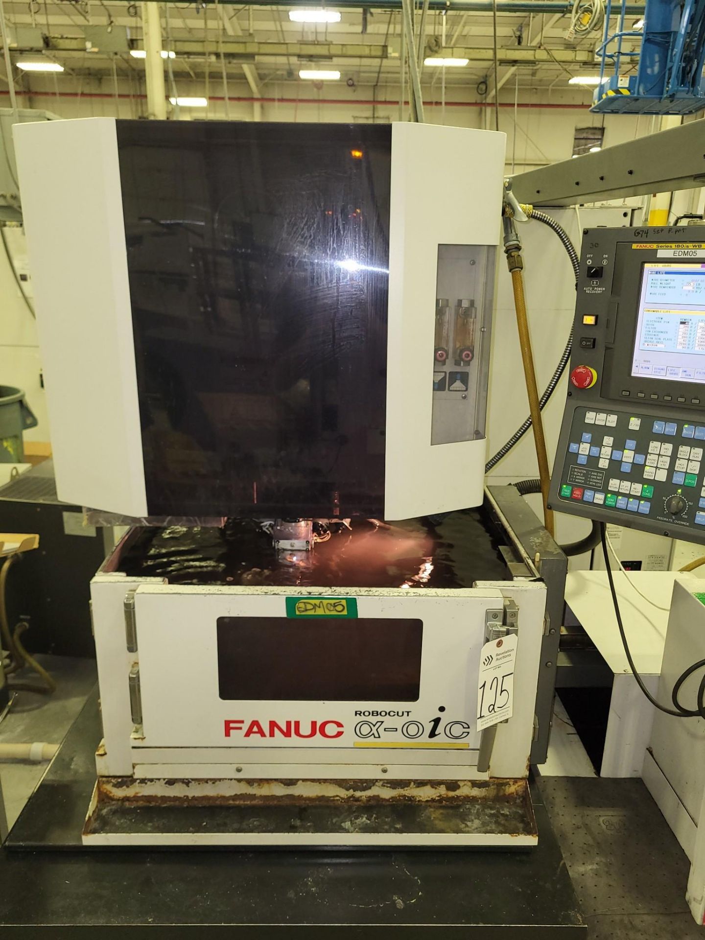 2004 FANUC ROBOCUT ALPHA OIC 7" CNC WIRE EDM WITH AUTO WIRE THREAD ...