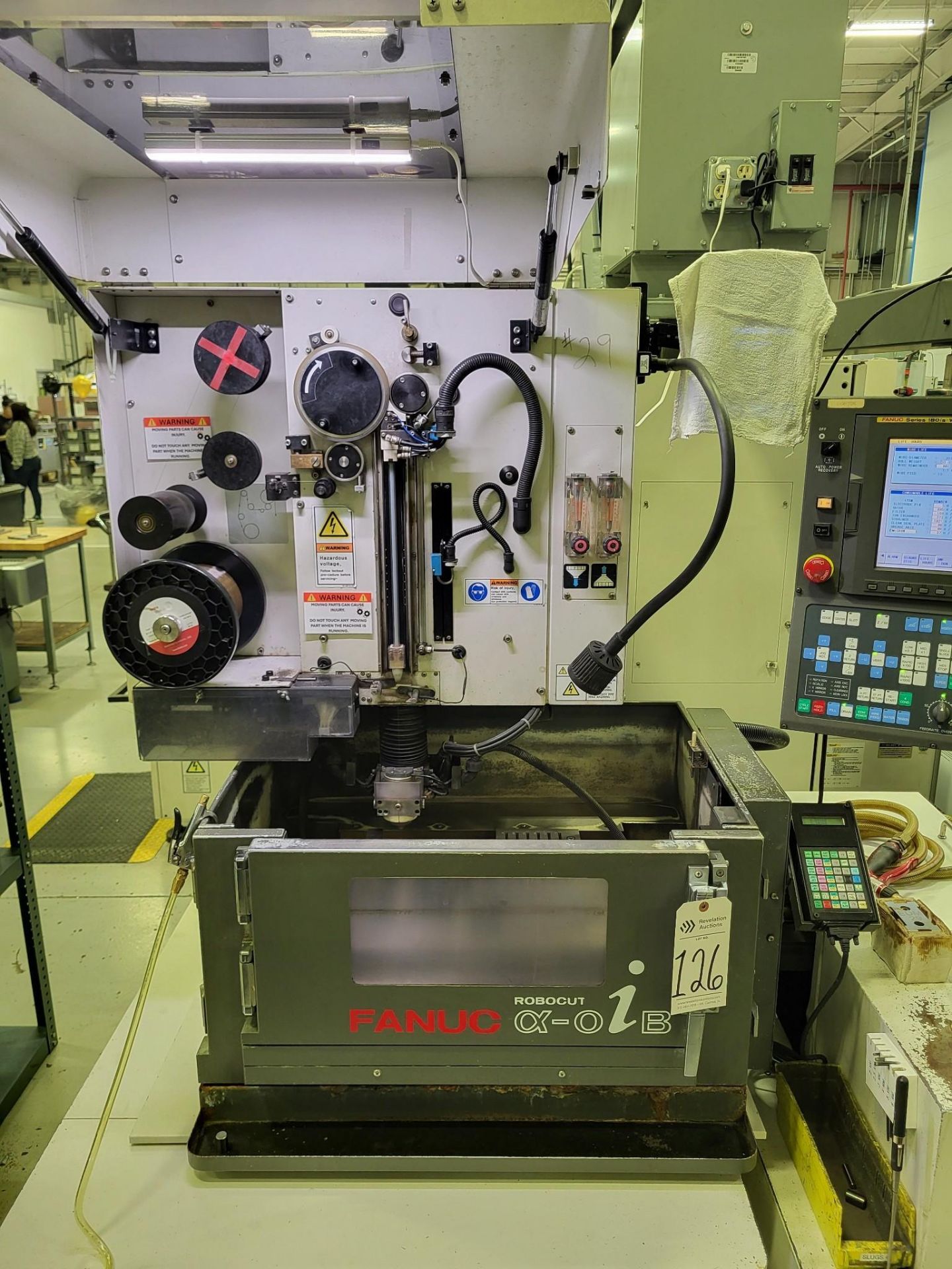 2002 FANUC ROBOCUT ALPHA OIB 7" CNC WIRE EDM WITH AUTO WIRE THREAD ...