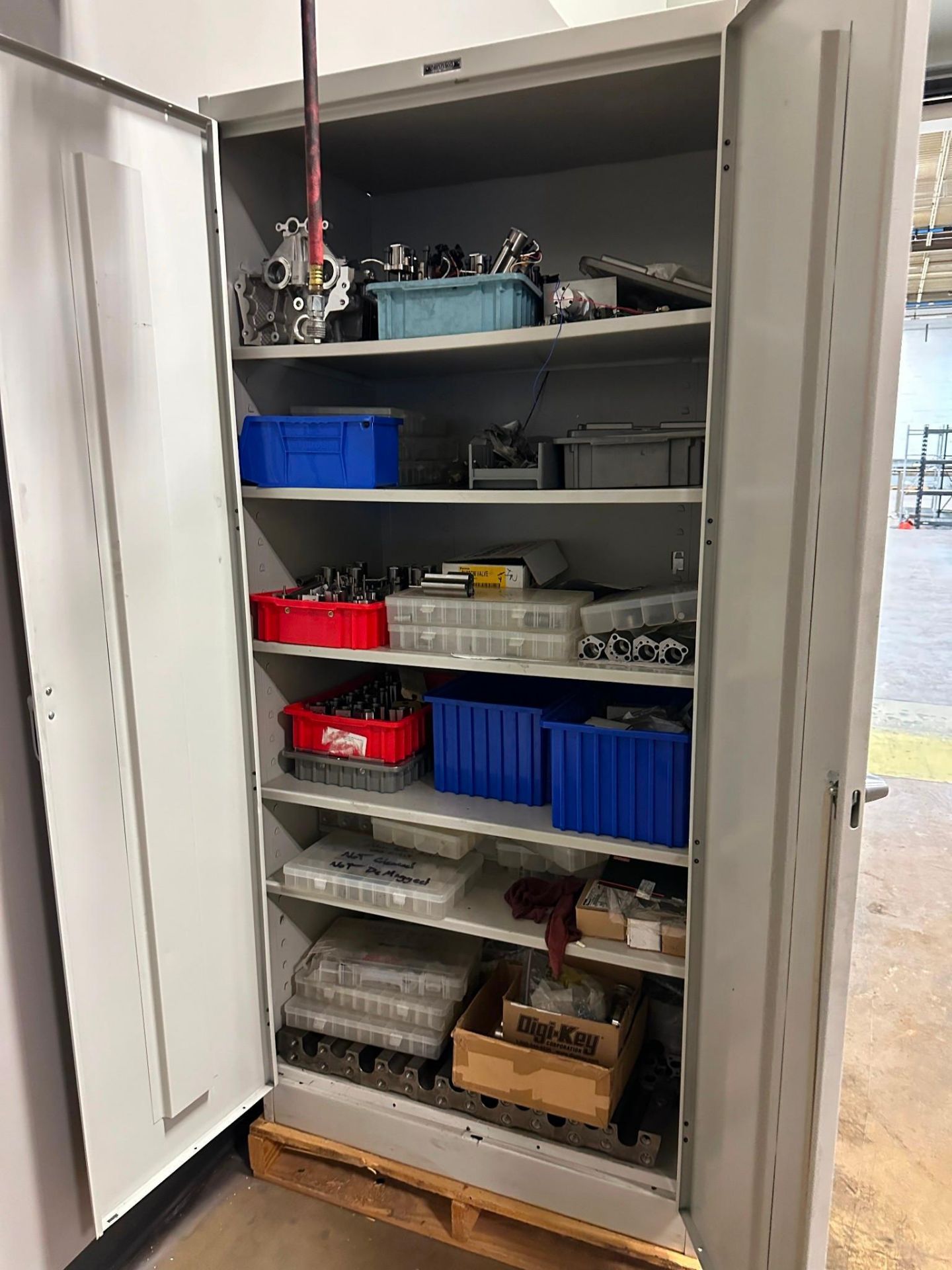 (2) TENNSCO STORAGE CABINETS FULL DIESEL/CATERPILLAR FUEL INJECTION AND ...