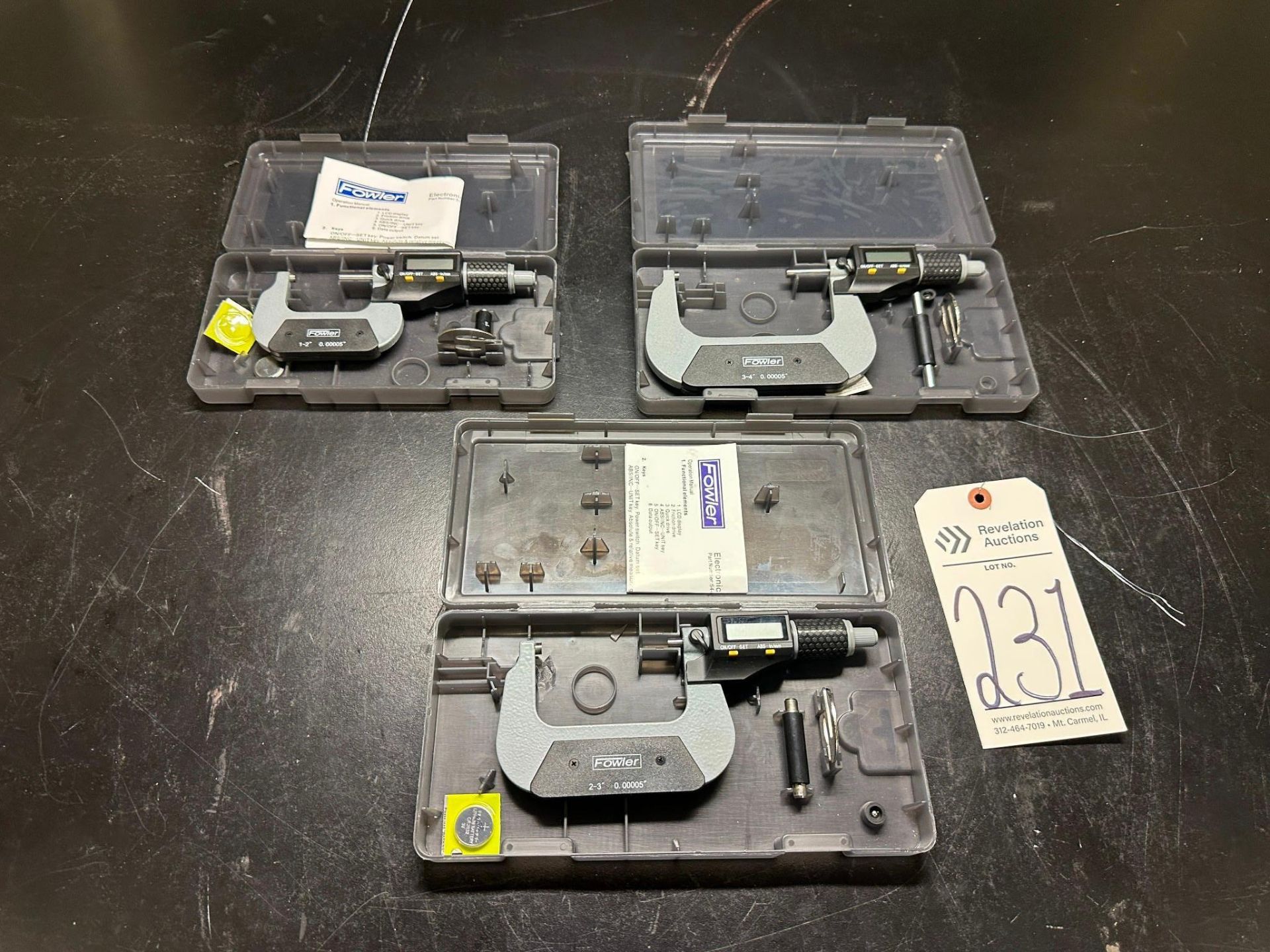 (3) FOWLER DIGITAL MICROMETERS