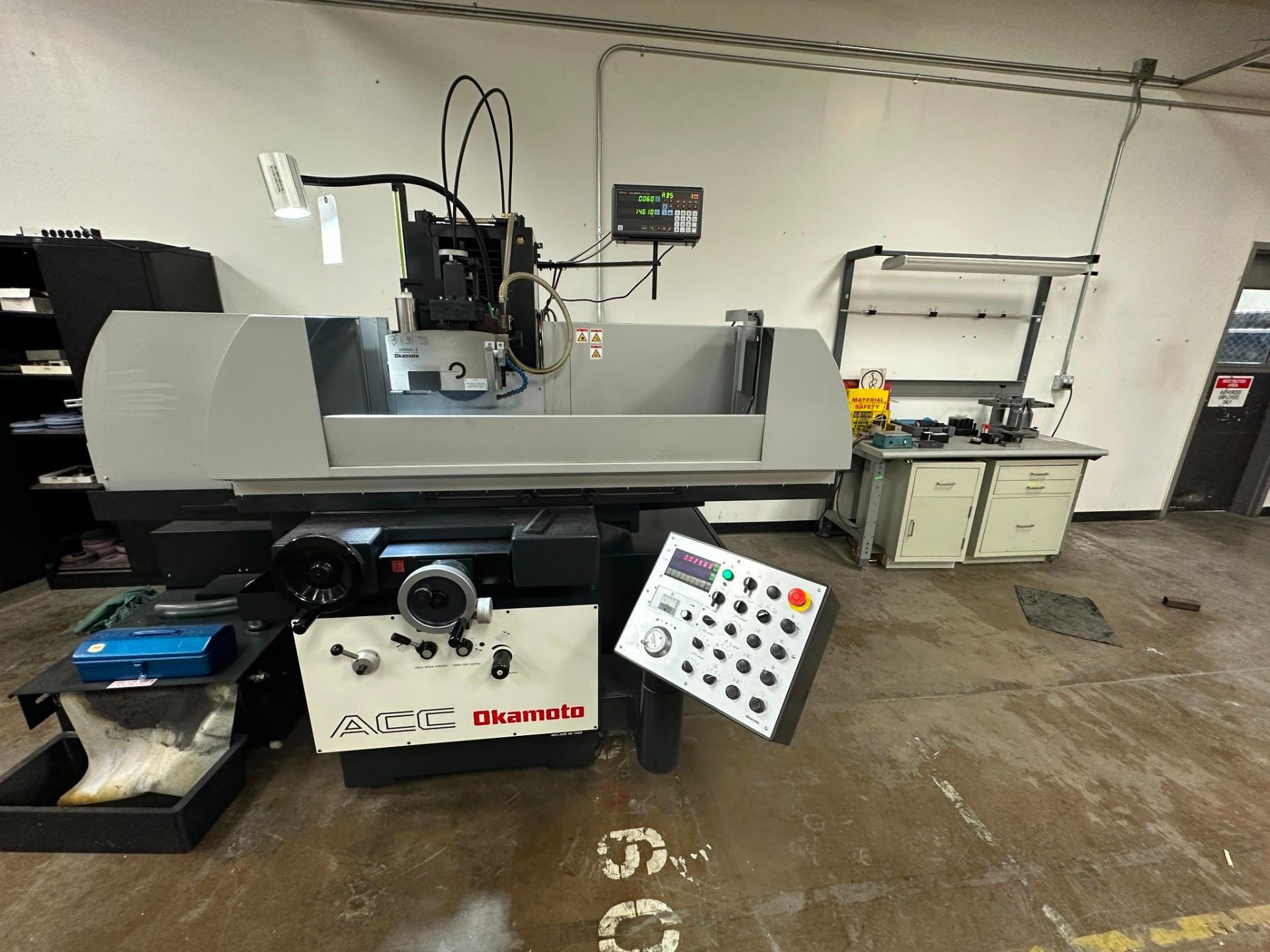 2021 OKAMOTO ACC-8.20GX SURFACE GRINDER WITH GRIND-RITE CENTERLESS ...