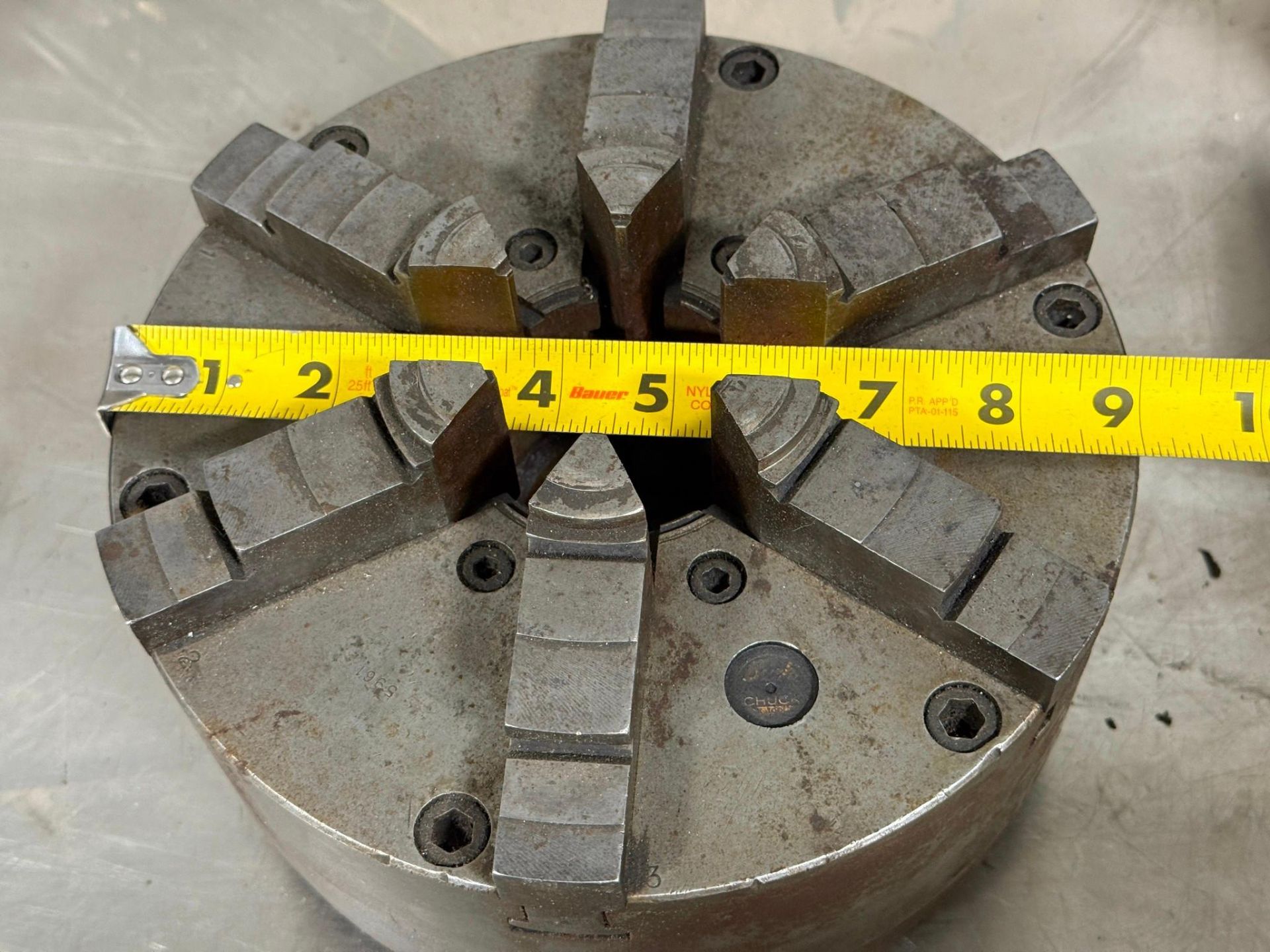 9" BUCK CHUCK, 6 JAW CHUCK
