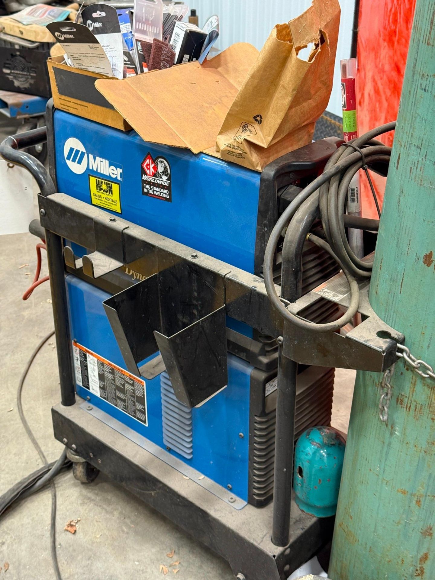 2023 MILLER ELECTRIC DYNASTY 280 TIG / STICK WELDER ON CART W ...
