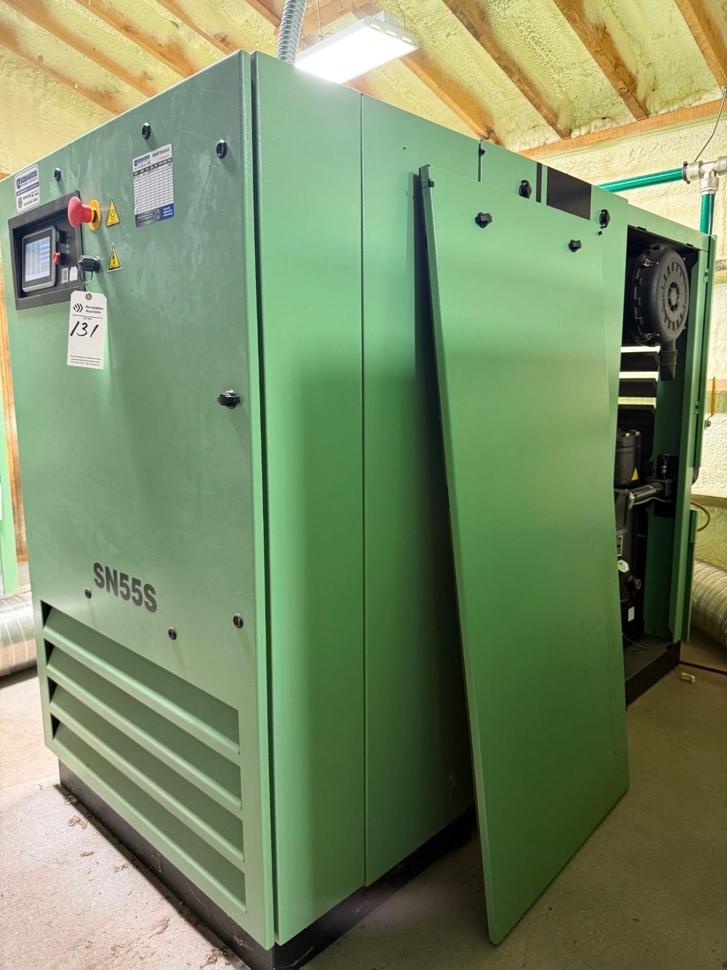 2021 SULLAIR SN5509S 75 AC ROTARY SCREW AIR COMPRESSOR SN: 202103250036 ...