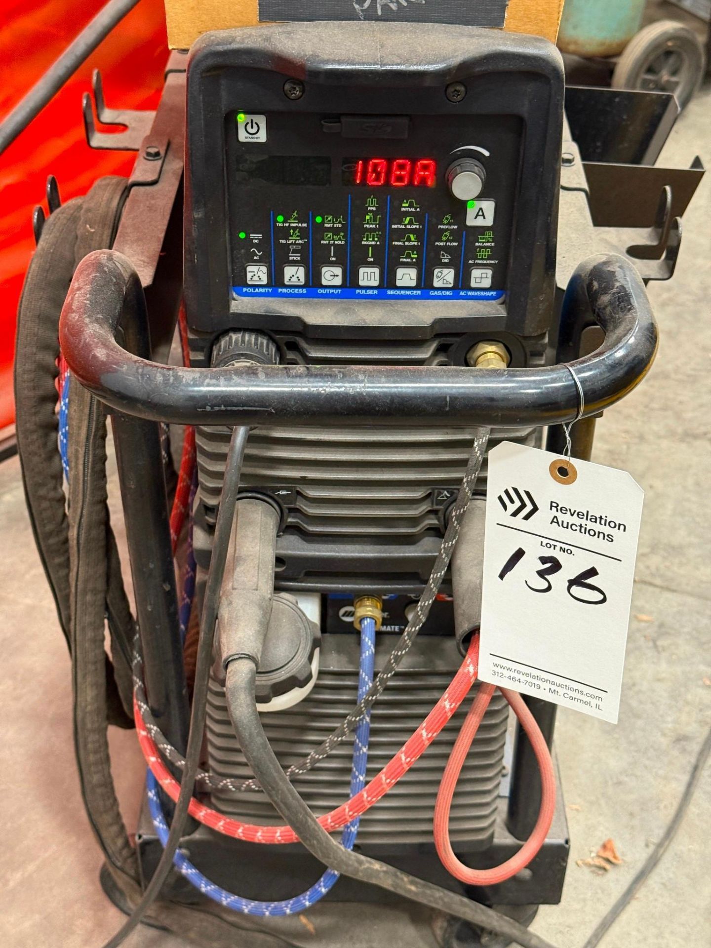 2023 MILLER ELECTRIC DYNASTY 280 TIG / STICK WELDER ON CART W ...