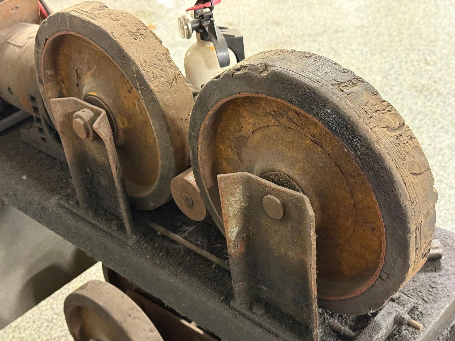 PIPE TURNING ROLL - MACHINE INCLUDES 4 SETS OF 12" WHEELS 46" H 36" W ...