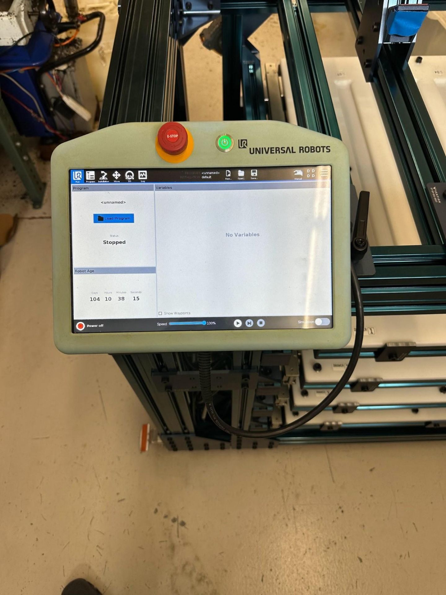 2020 UR10E ROBOT W/ CUSTOM DRAWER-STYLE STAND EXCELLENT CONDITION ONLY ...