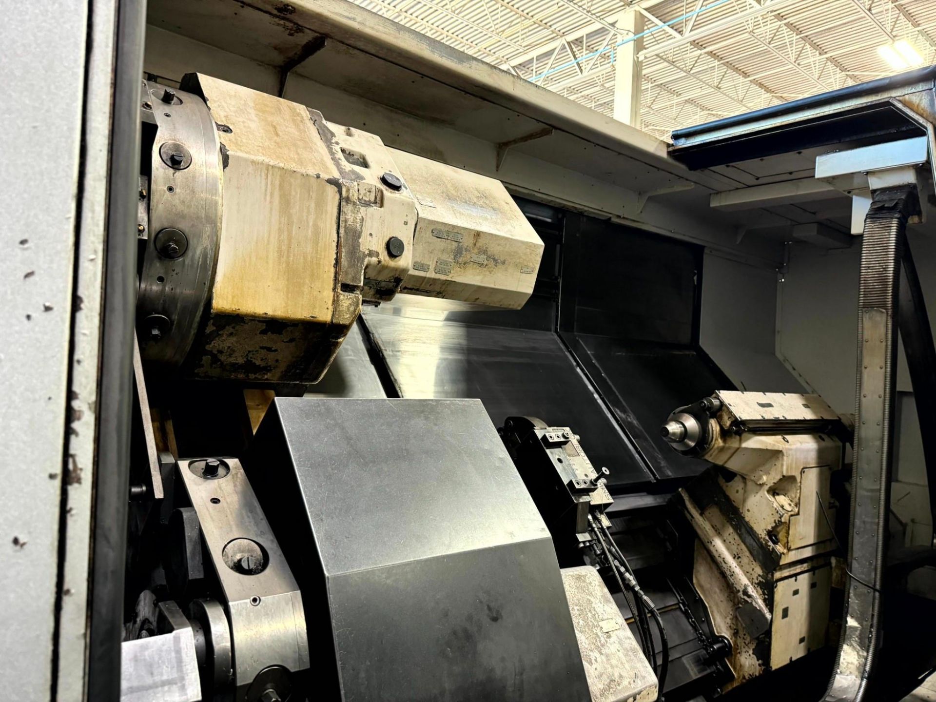 2010 OKUMA IMPACT LU45-IIM 3000MM CNC TURNING CENTER CHUCK SIZE: 15 ...