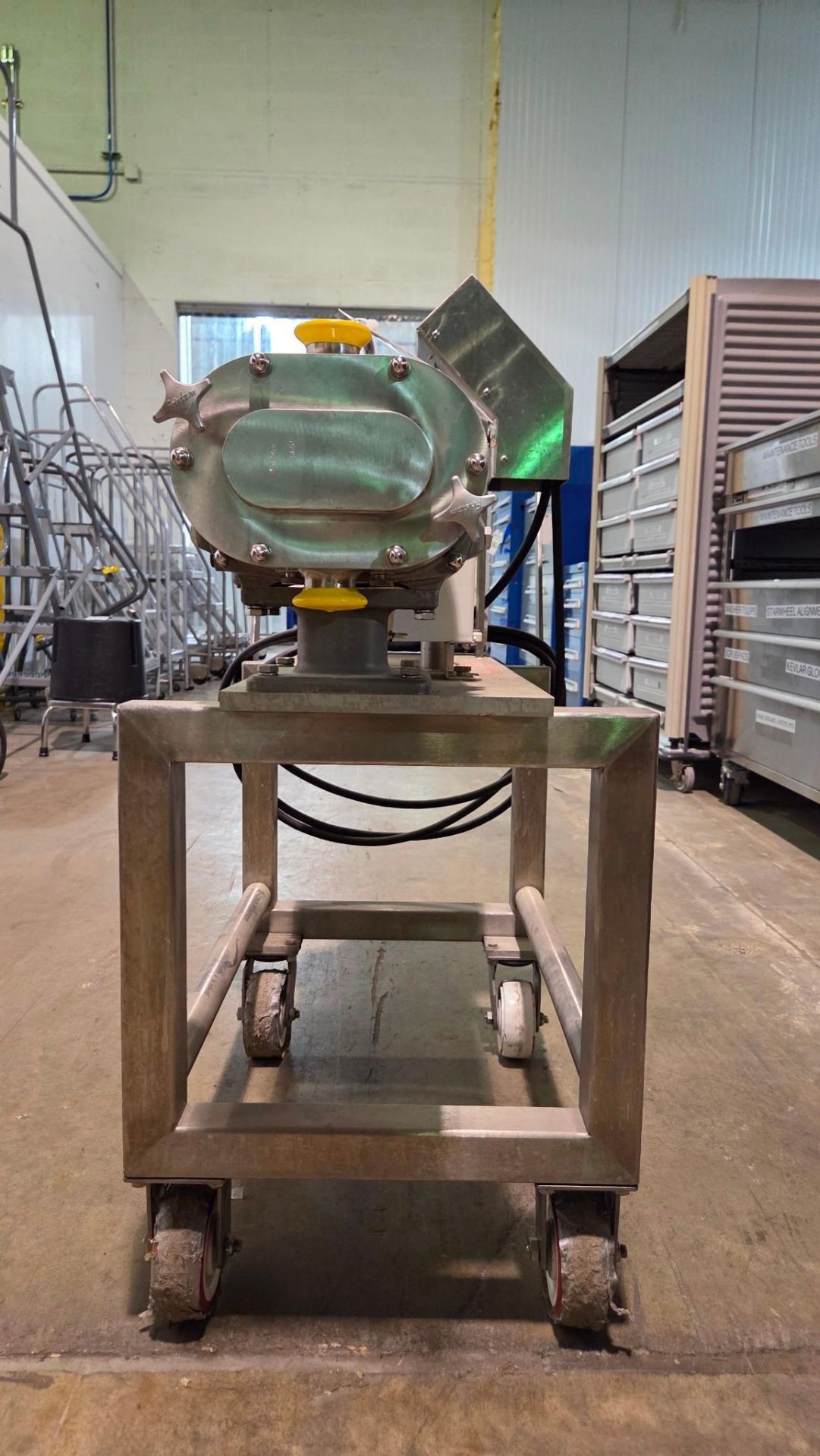 PORTABLE POSITIVE DISPLACEMENT PUMP ASSEMBLY STAINLESS STEEL FRAME ON ...