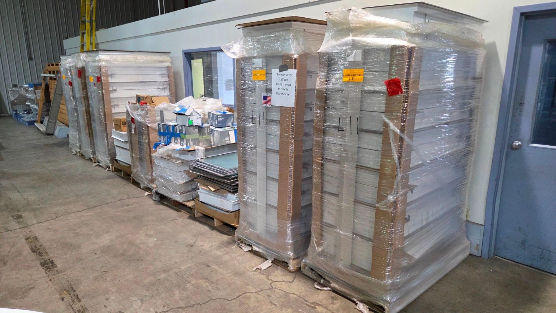 (9) PALLETS OF L11 LIGHTING FIXTURES & FIKE PRESSURE RELIEF BURSTING ...