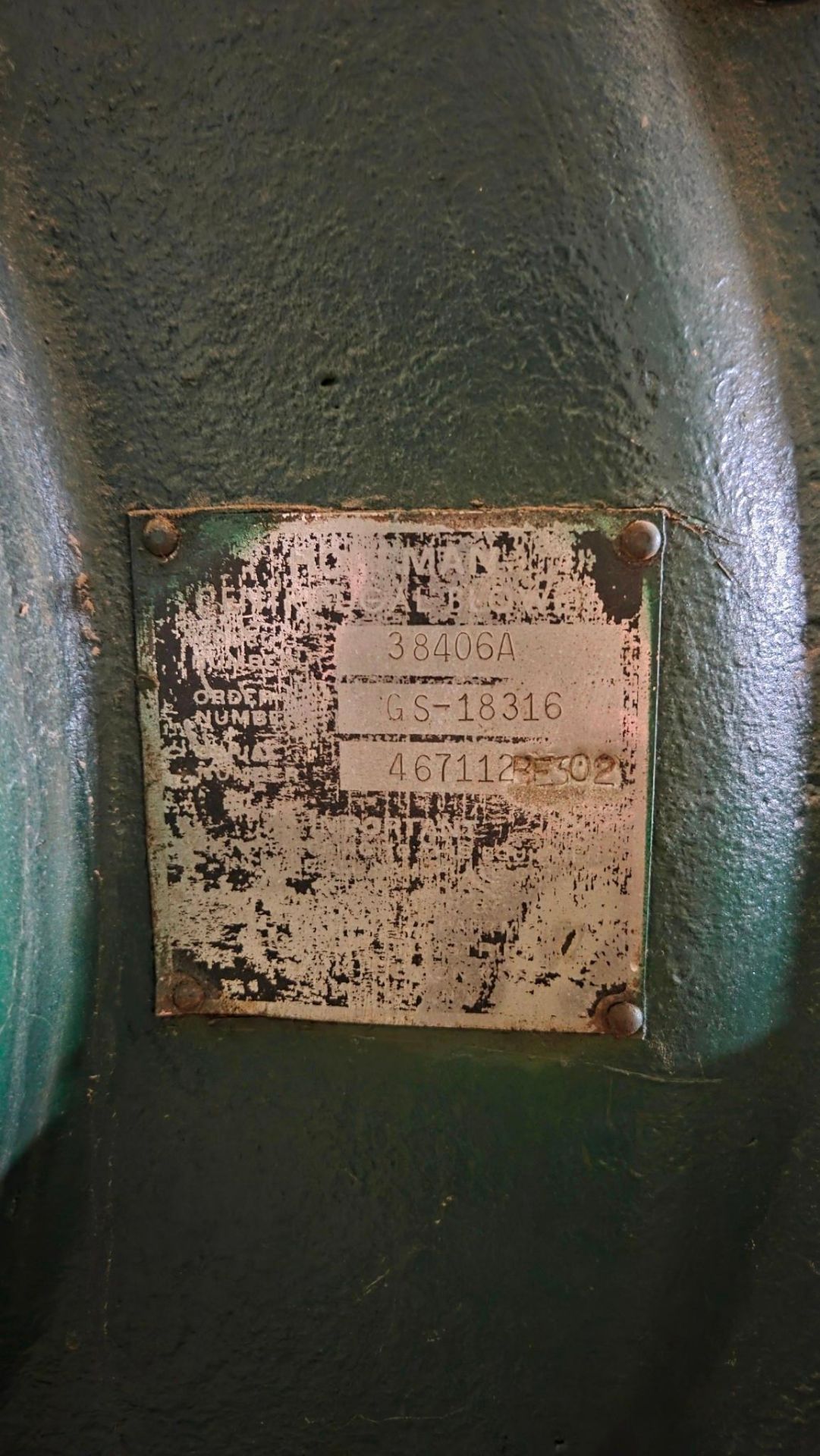 HOFFMAN 38406A CENTRIFUGAL BLOWER W/RELIANCE 100 HORSEPOWER ELECTRIC ...