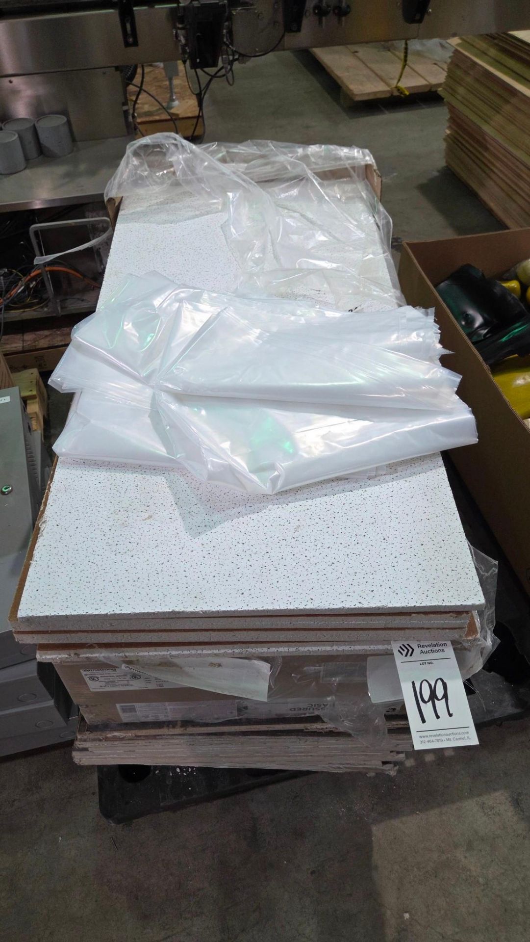 LOT OF ARMSTRONG FINE FISSURED SQUARE LAY IN CEILING TILES MODEL: BP ...