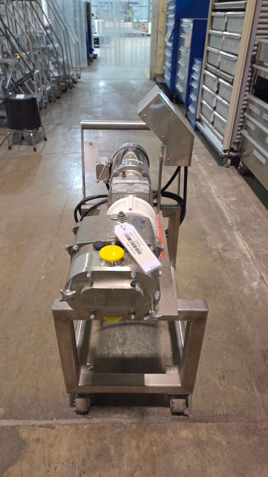 PORTABLE POSITIVE DISPLACEMENT PUMP ASSEMBLY STAINLESS STEEL FRAME ON ...