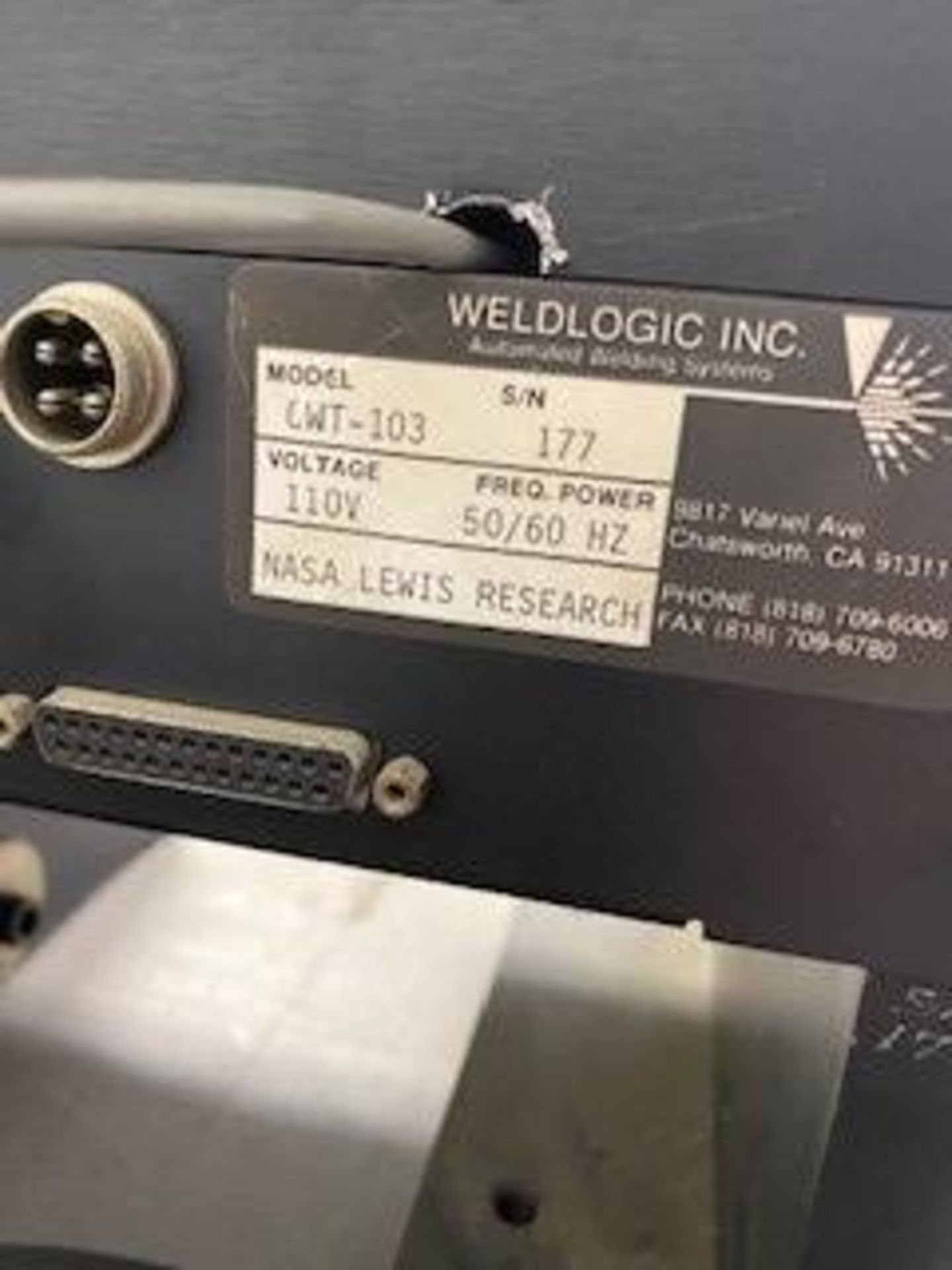 WELDLOGIC CWT 103 S/N 177 Item Location - Melbourne, FL