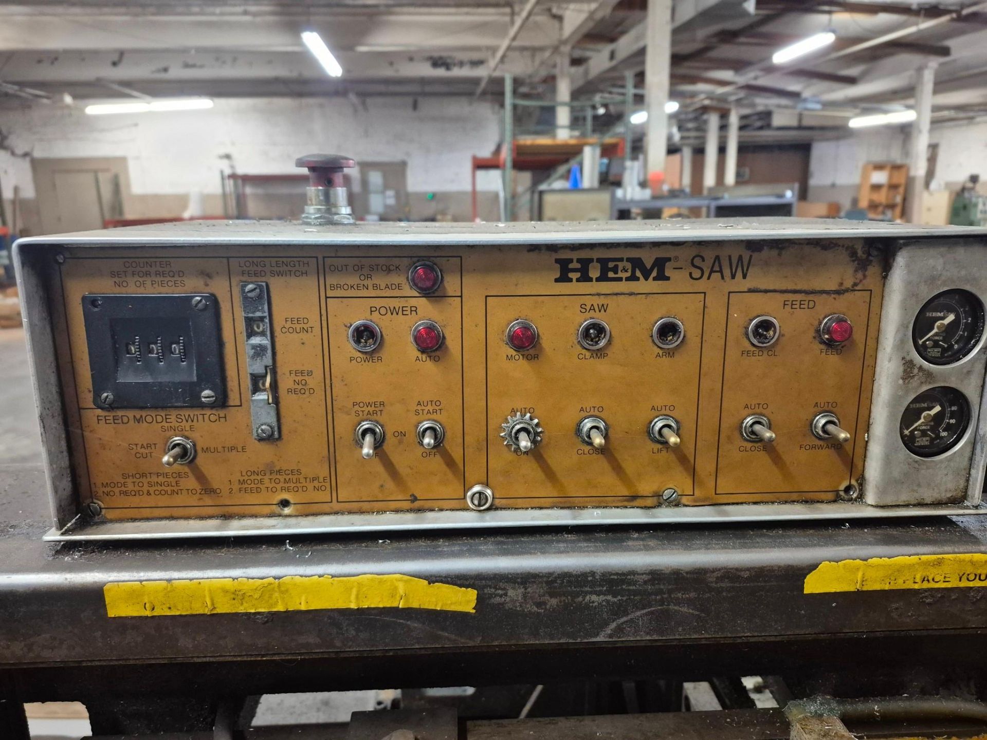 HEM H101A 12.75″ X 12.75″ AUTOMATIC HORIZONTAL BAND SAW SN: 411594 ...
