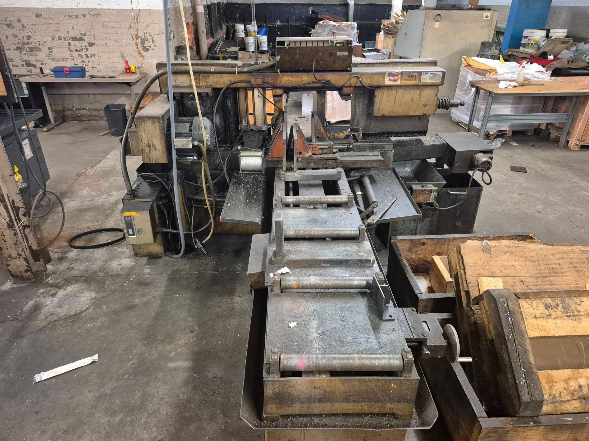 HEM H101A 12.75″ X 12.75″ AUTOMATIC HORIZONTAL BAND SAW SN: 411594 ...