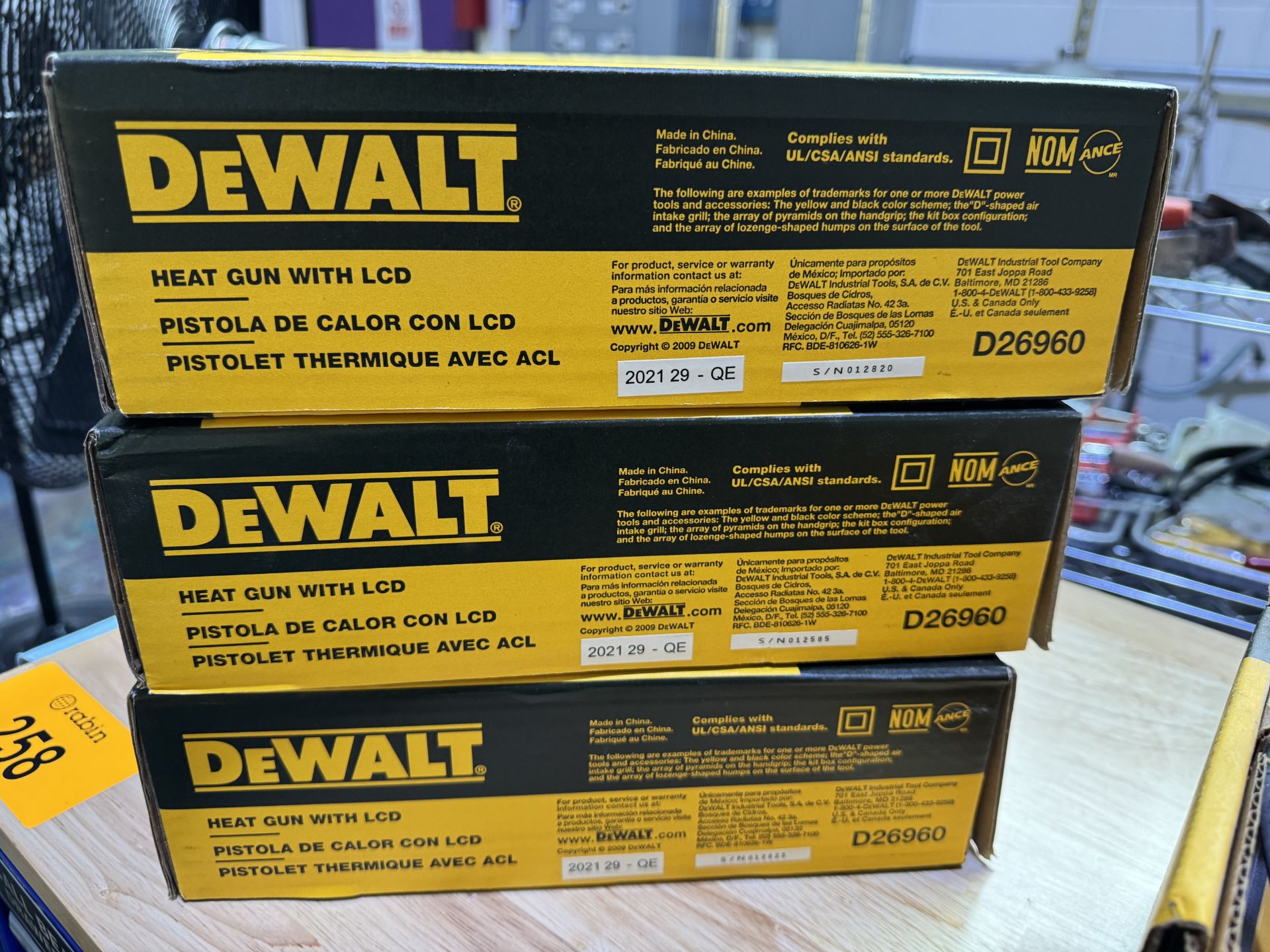 [LOT] of (5) DeWalt Assorted Power Tools, consisting of (4) D26960 heat ...