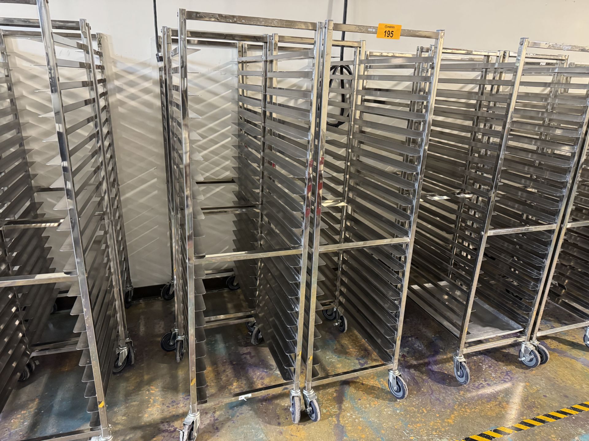 [LOT] of (4) Speed Racks, stainless, end load, 20-slots