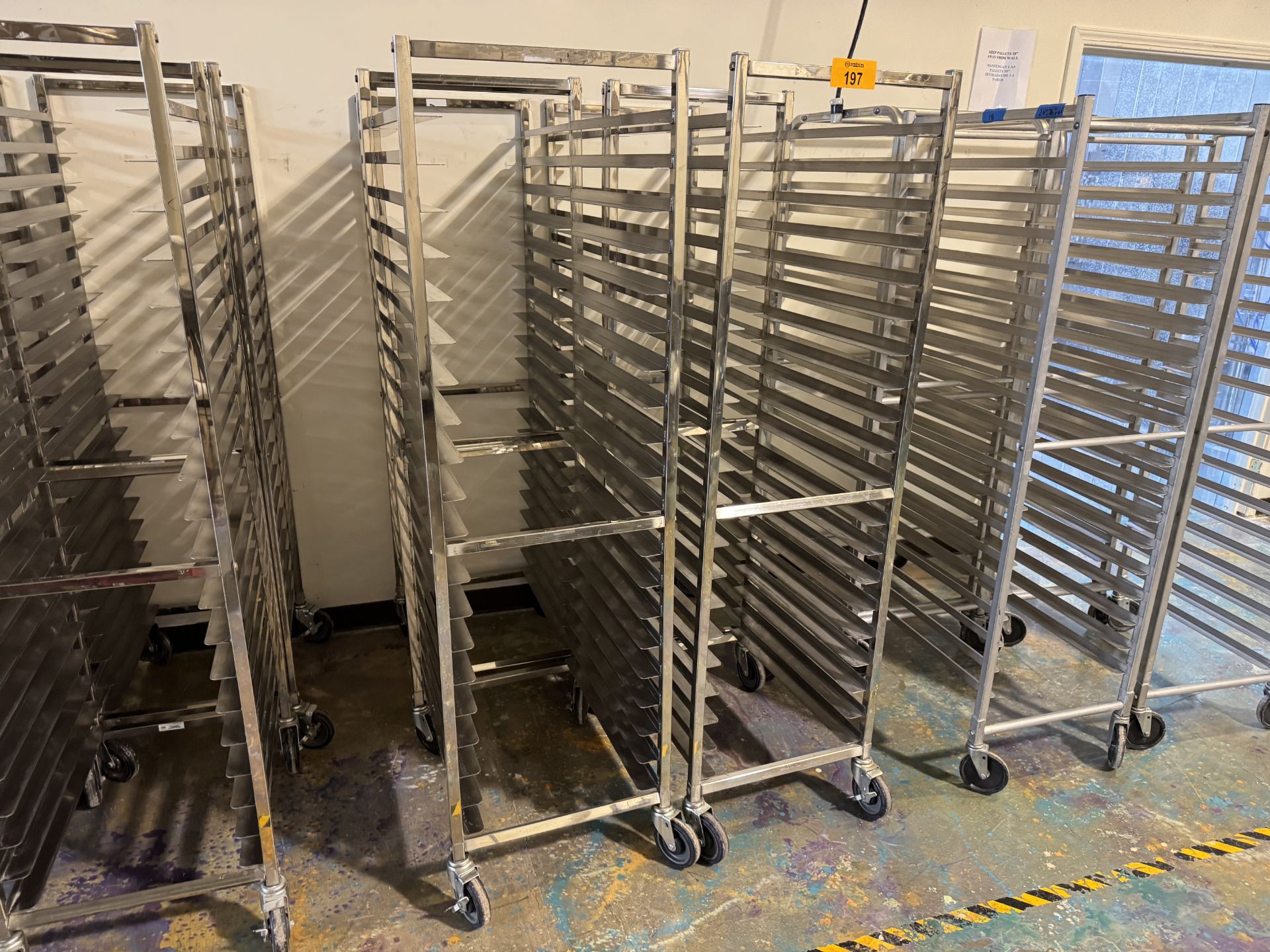 [LOT] of (4) Speed Racks, stainless, end load, 20-slots