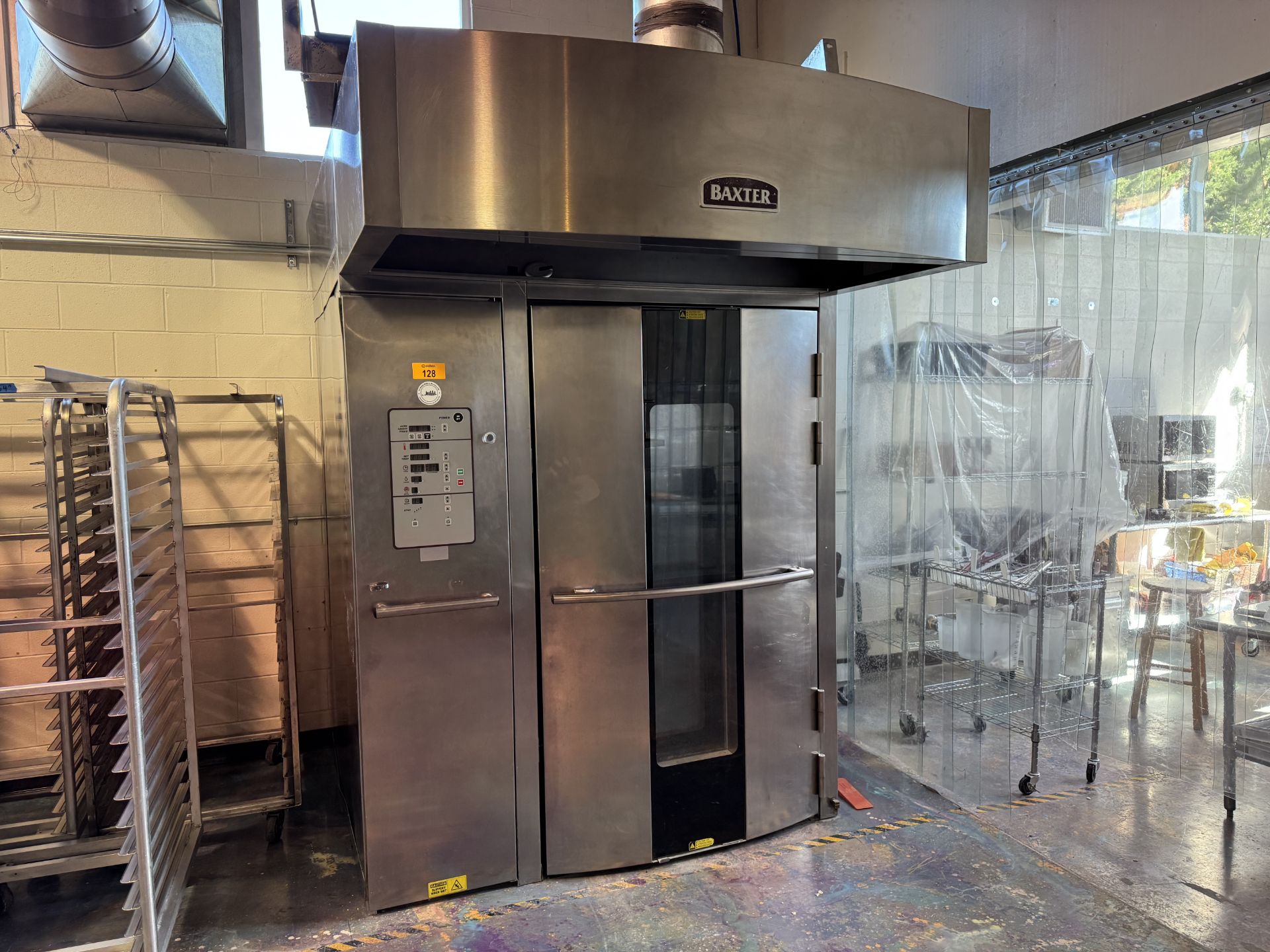 Baxter Double Rack Rotary Oven, model OV500E2, s/n 24-2008723, electric ...