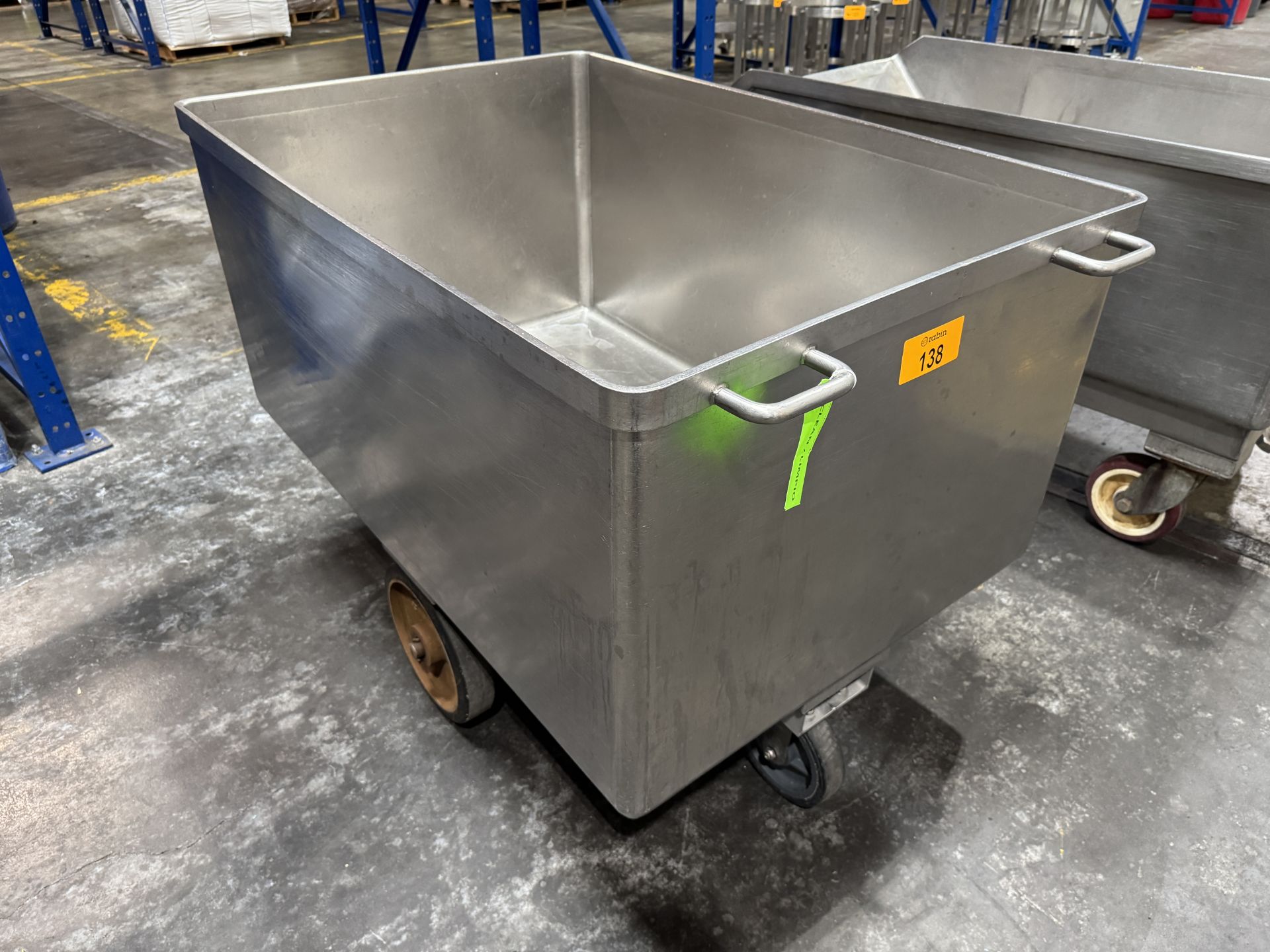 Mobile Trolley, stainless, 32" x 48" x 36" deep