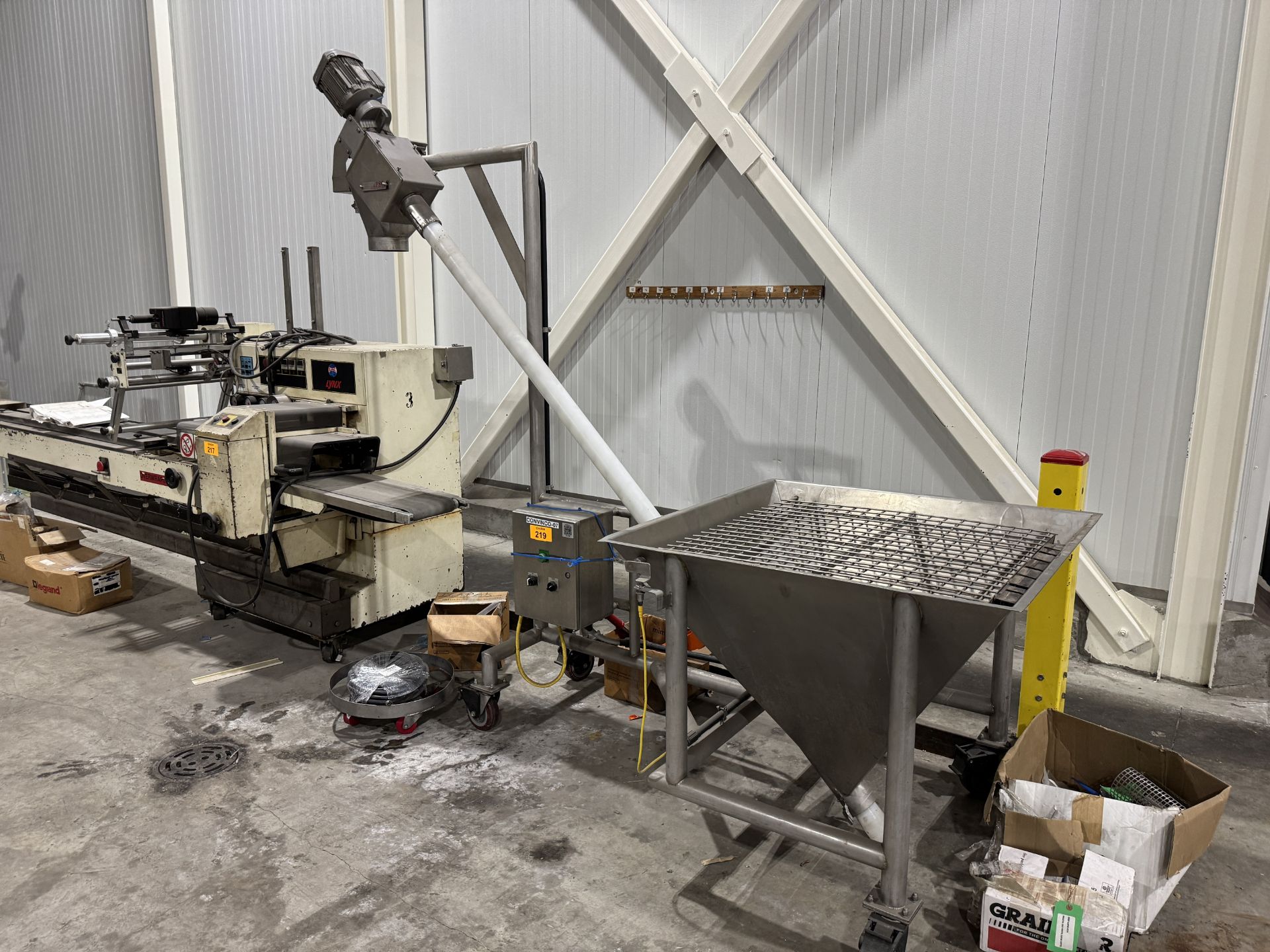PSG Inclined Flexible Screw Conveyor, Flexicon style, approx drop ...