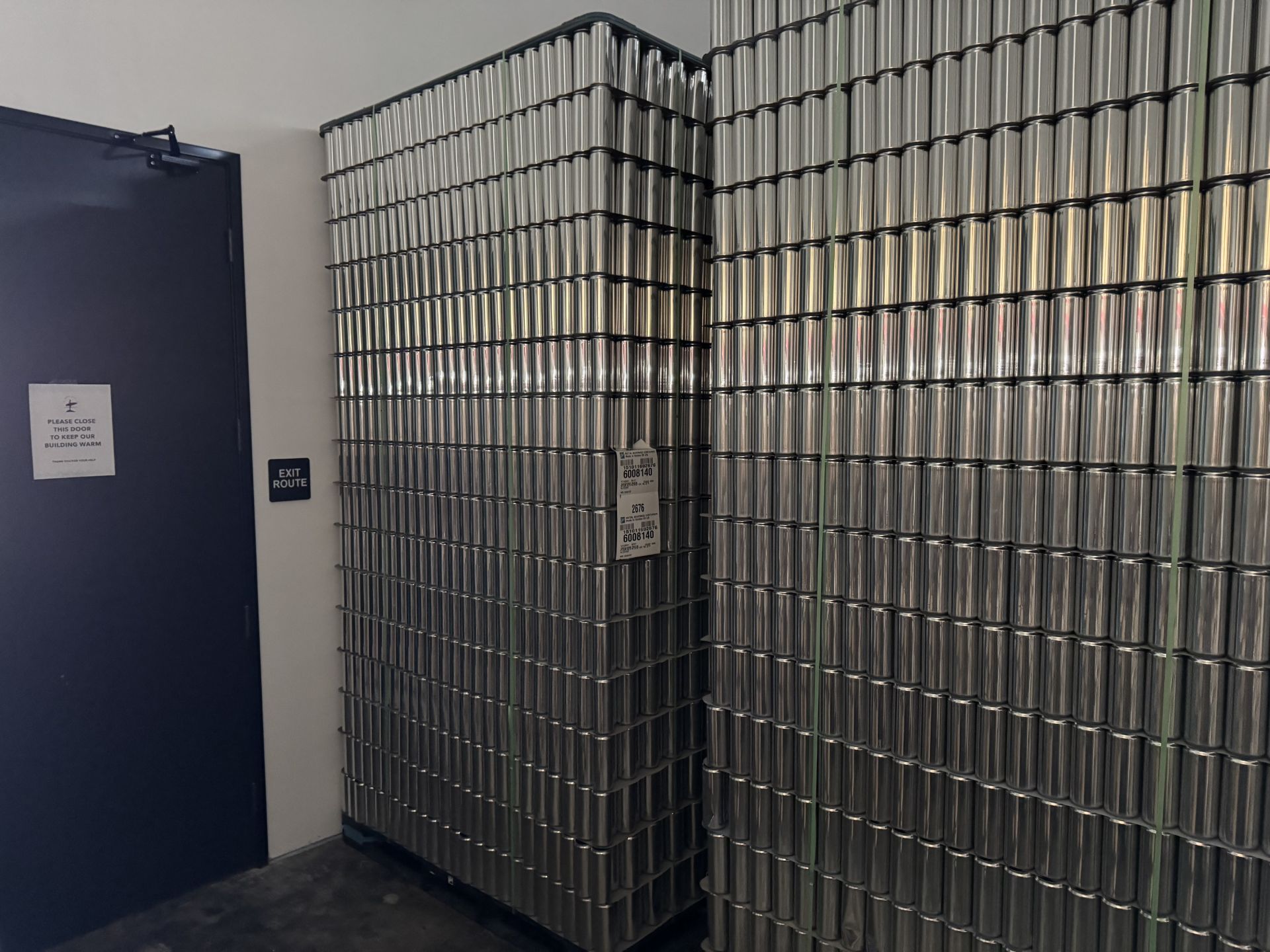[LOT] of (10) pallets Ball 12oz Aluminum Cans, 202 neck, sleek, 8096pcs ...