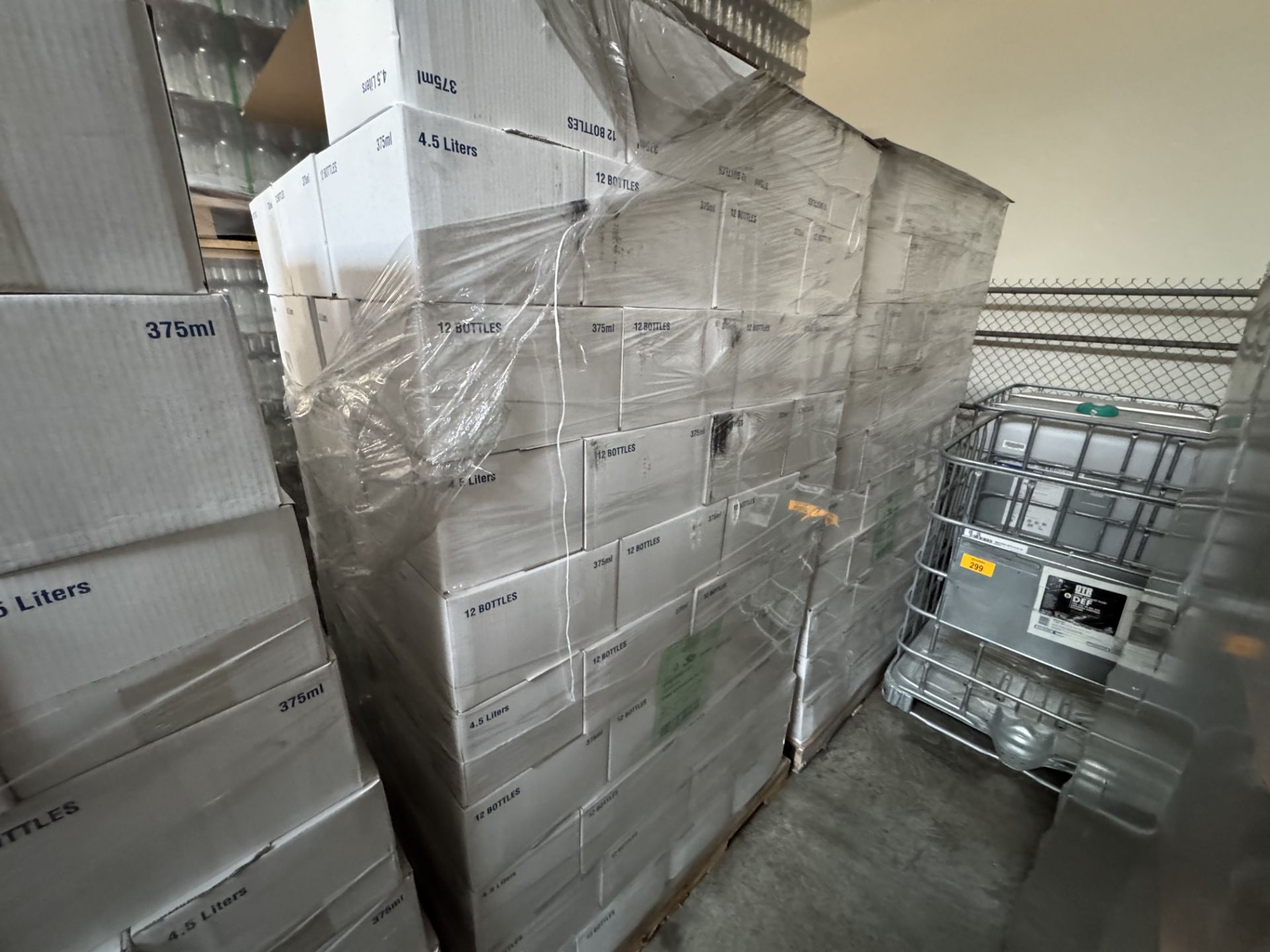 [LOT] of (3) pallets 375ml Glass Bottles, 12pcs/case x approx 150 cases ...