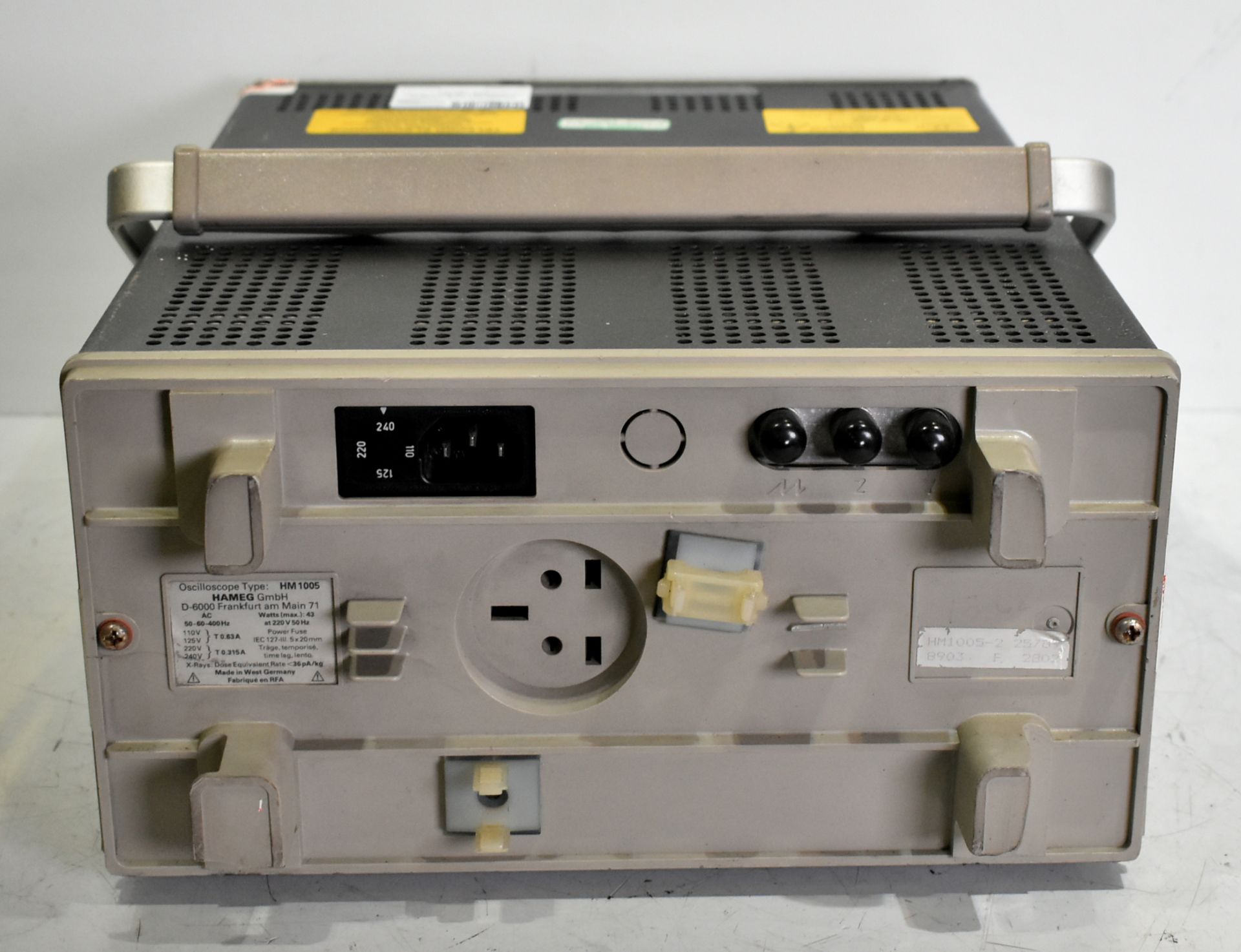 Hameg HM1005 100MHz oscilloscope - W 320 x D 490 x H 160mm