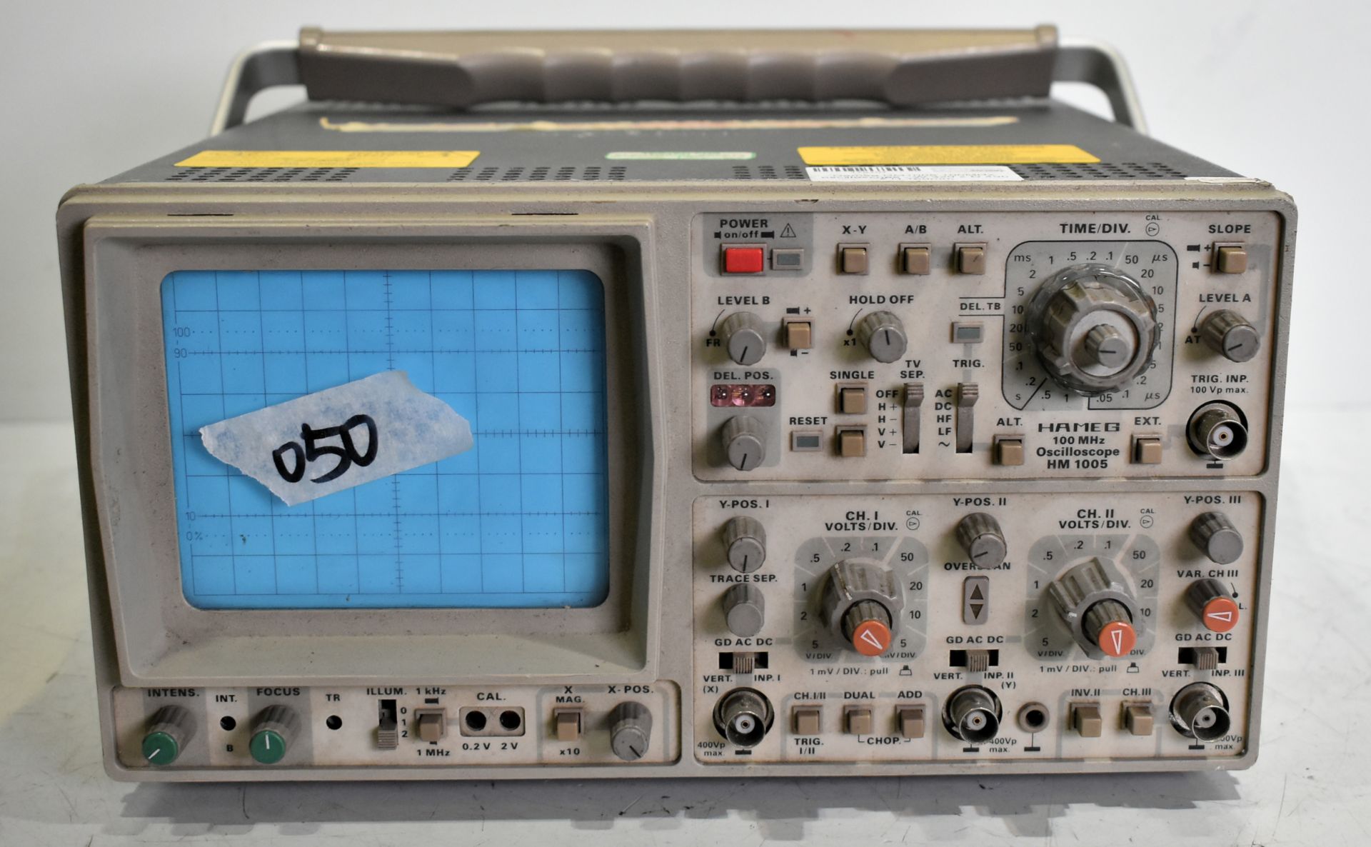 Hameg HM1005 100MHz oscilloscope - W 320 x D 490 x H 160mm