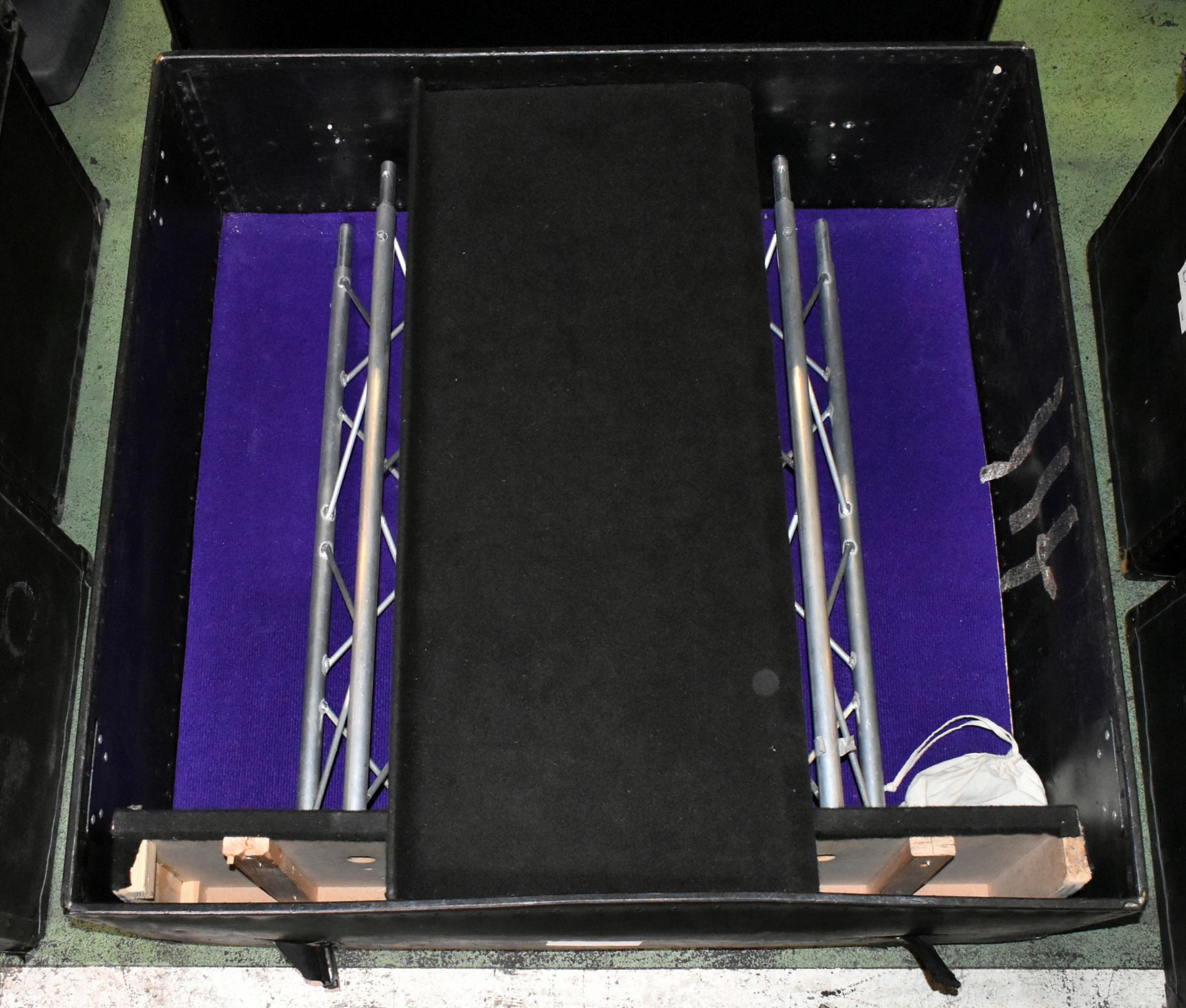 Opti Trilite aluminium twin triangle truss frame lectern with storage ...