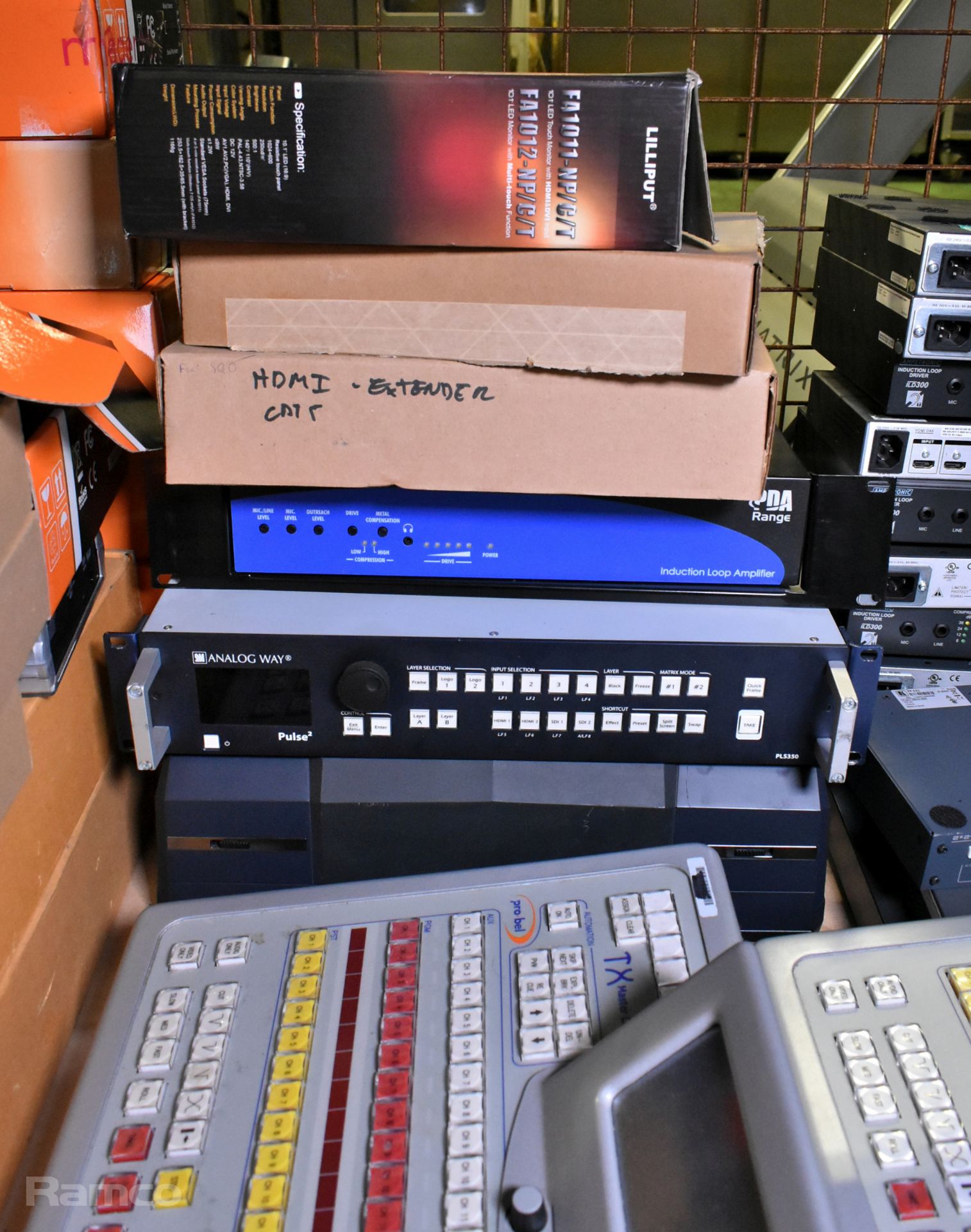 Collection of AV, broadcast and control equipment - Sanyo video ...