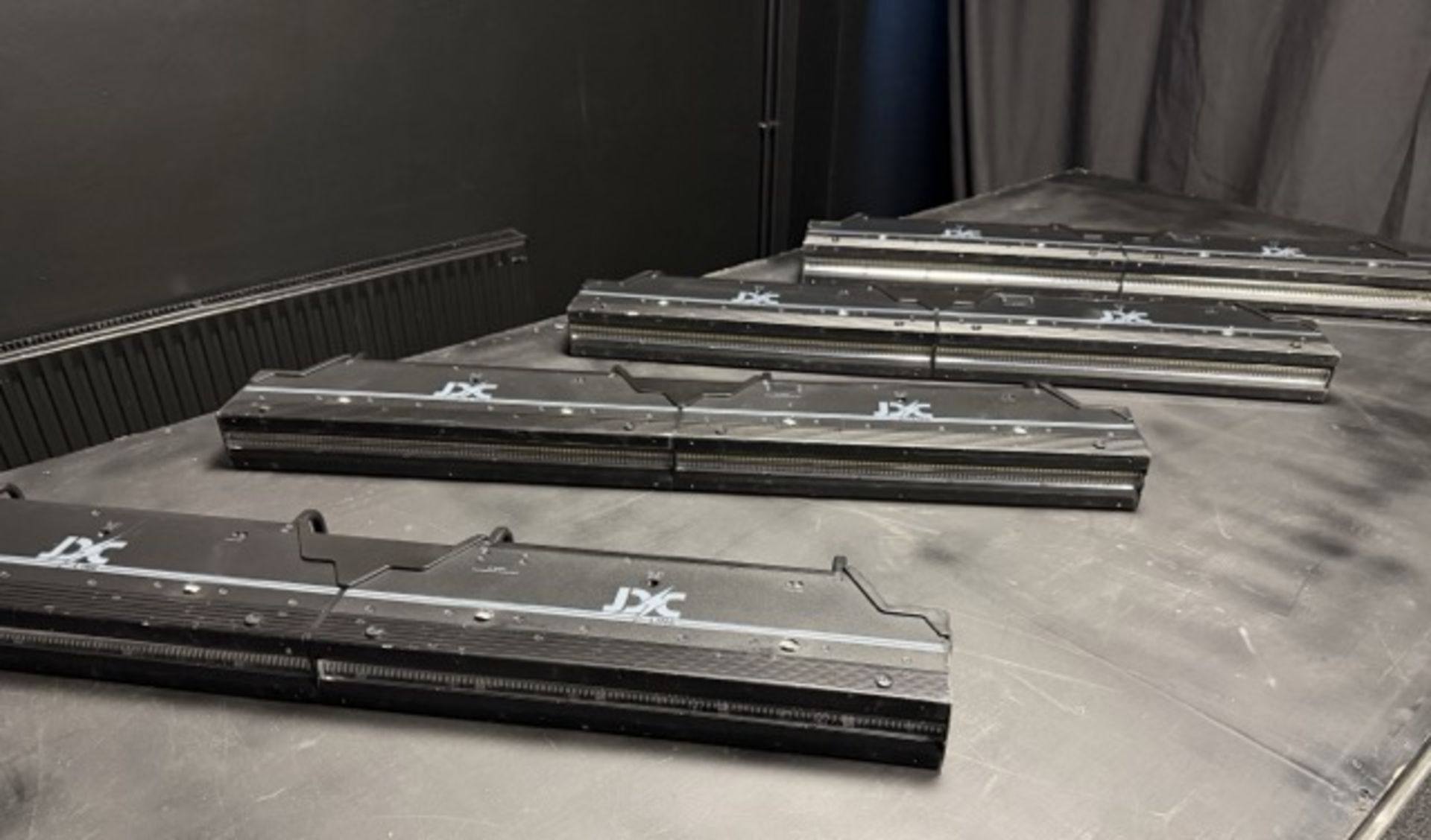 4x GLP JDC Line 1000 LED strobe / batten supplied with assorted clamps ...