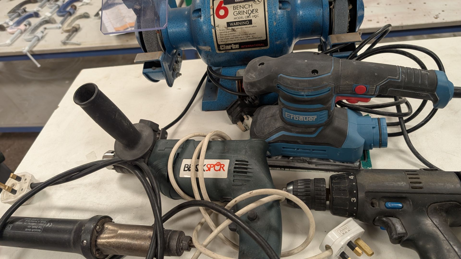 Large Quantity of Hand Power Tools. This lot comprises Clarke Bench ...