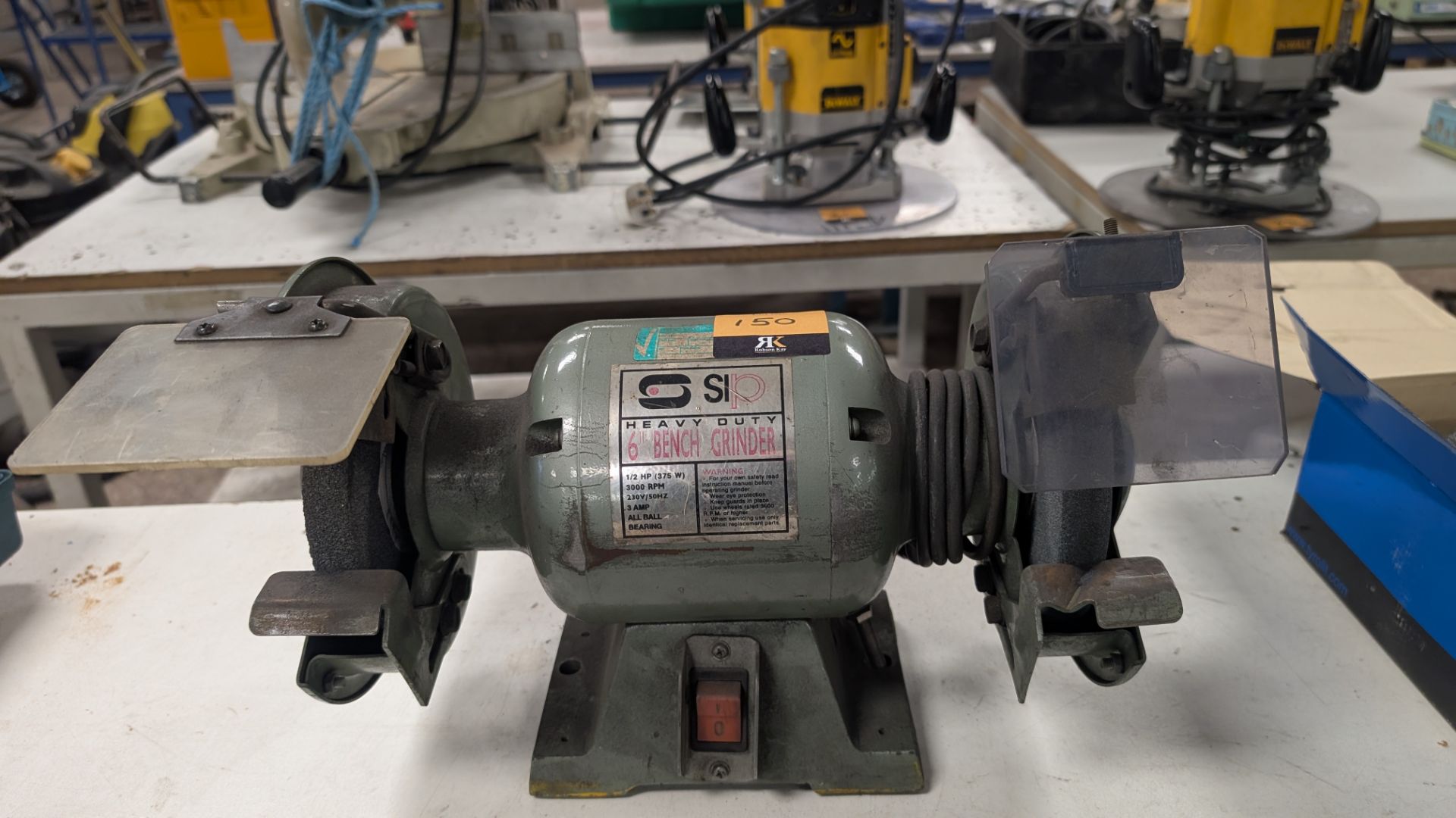 Sip Heavy Duty 6" Bench Grinder. Please note, all lots in this lot iare ...