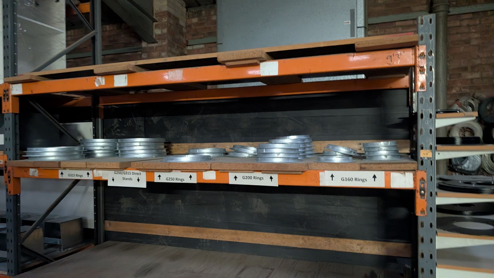 13 Bays of Racking plus its contents of stock as pictured including ...