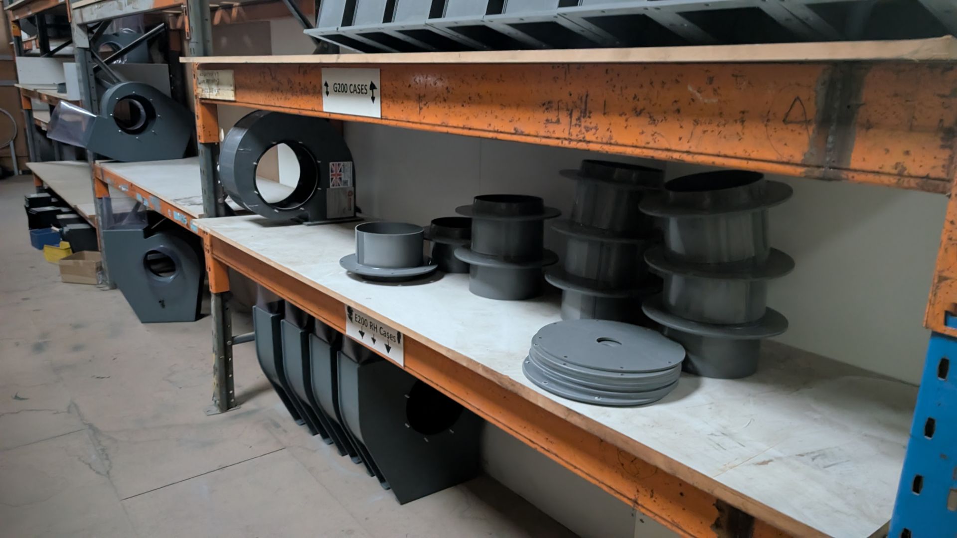 13 Bays of Racking plus its contents of stock as pictured including ...