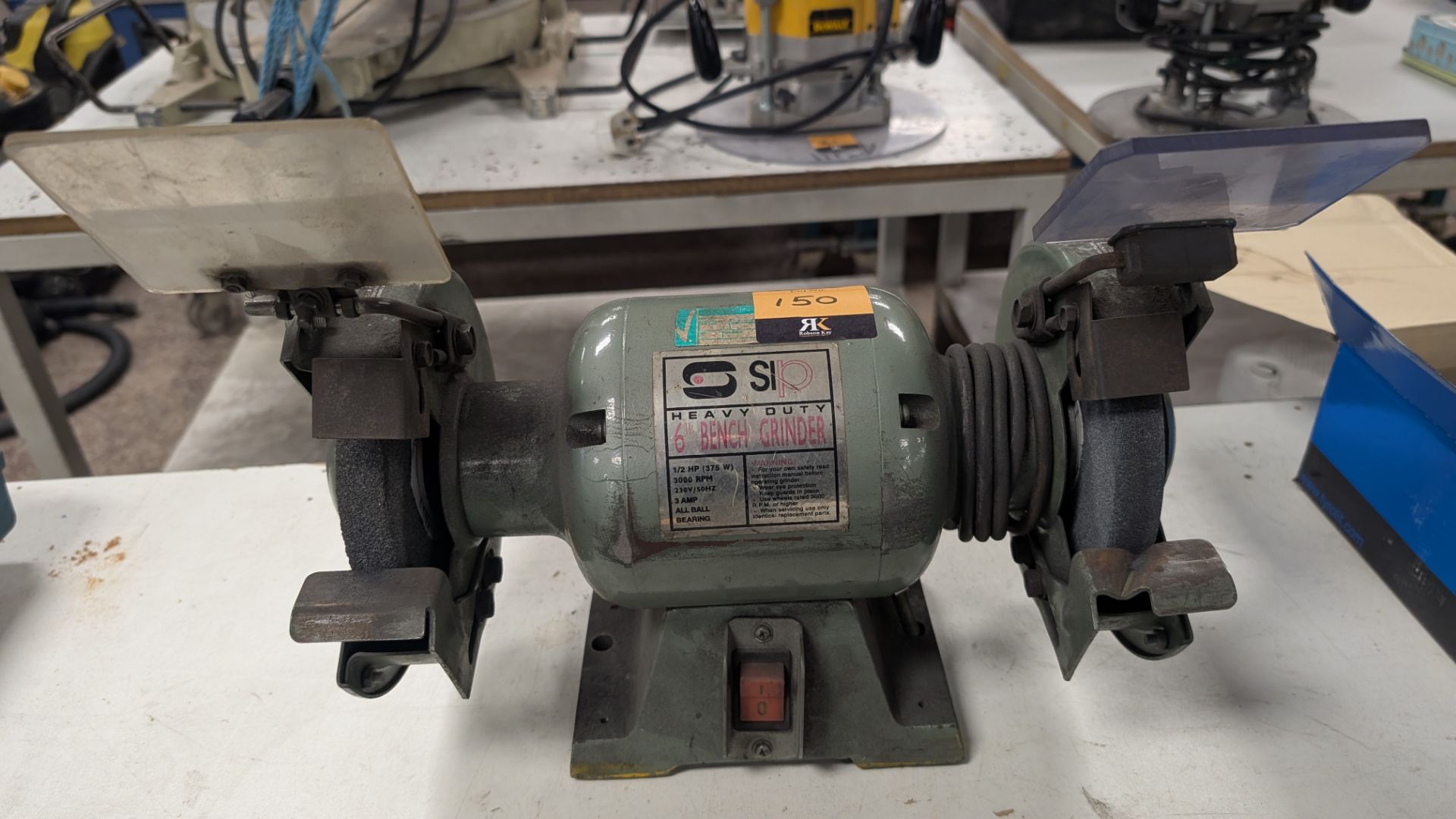 Sip Heavy Duty 6" Bench Grinder. Please note, all lots in this lot iare ...