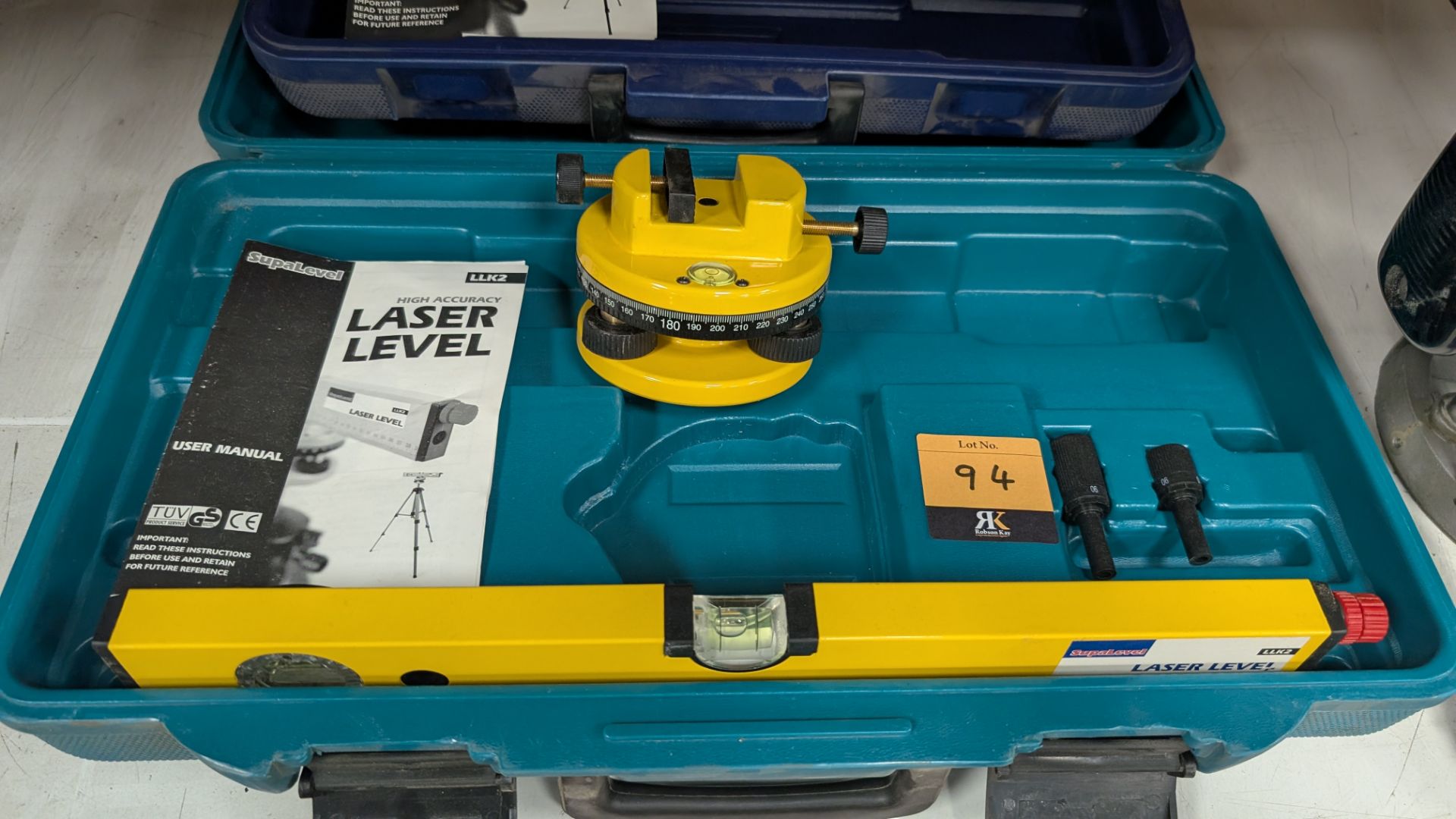 2 off Laser Level Kits. NB- Appears incomplete. Please note, all lots ...
