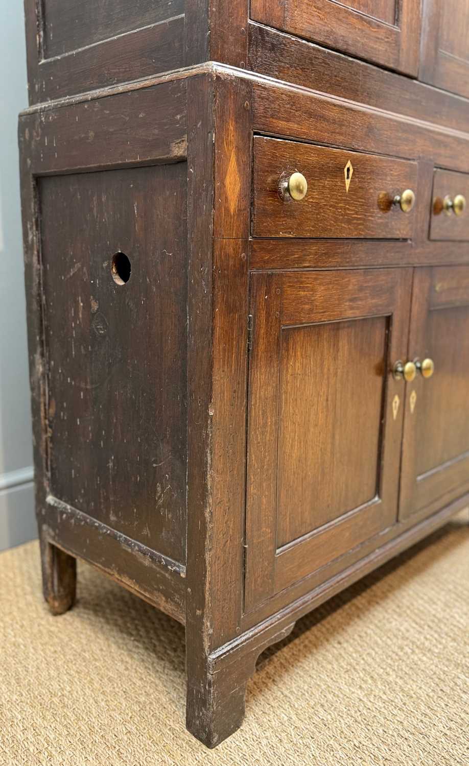 GEORGE III WELSH OAK BREAD & CHEESE CUPBOARD (CWPWRDD BARA CAWS) upper ...