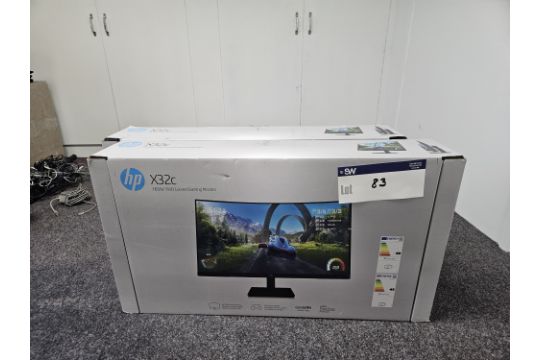 Two HP X32c 165 Hz Curved Gaming Monitors Please read the following ...